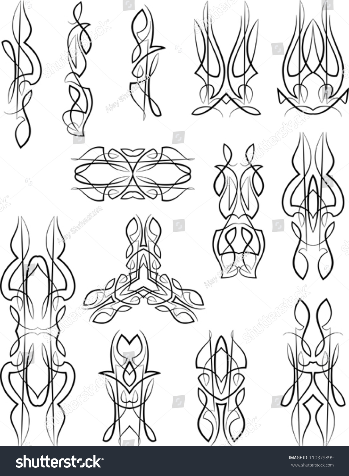 Pinstripe Design Stock Vector (Royalty Free) 110379899 | Shutterstock