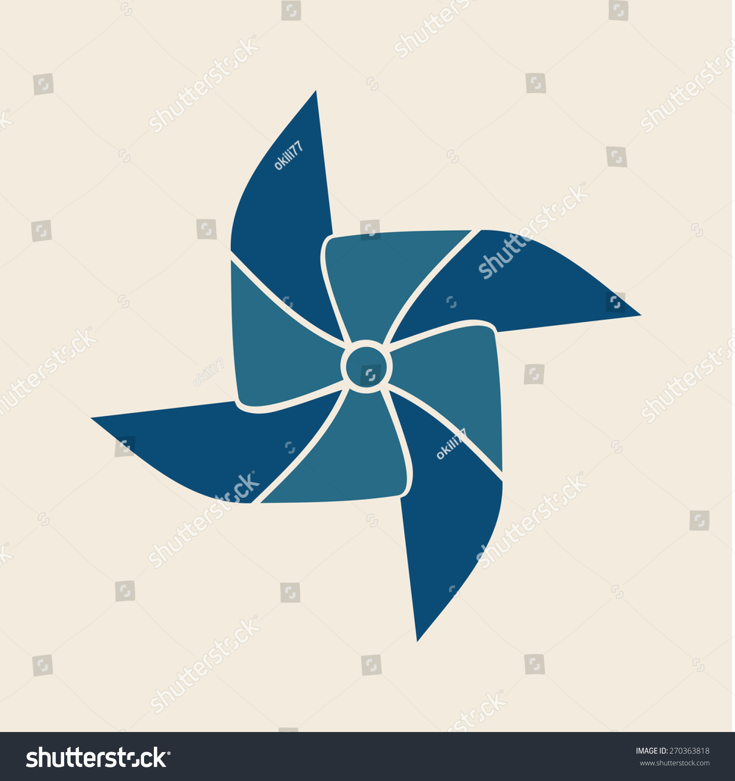 Pinwheel Illustration Vector Stock Vector 270363818 - Shutterstock
