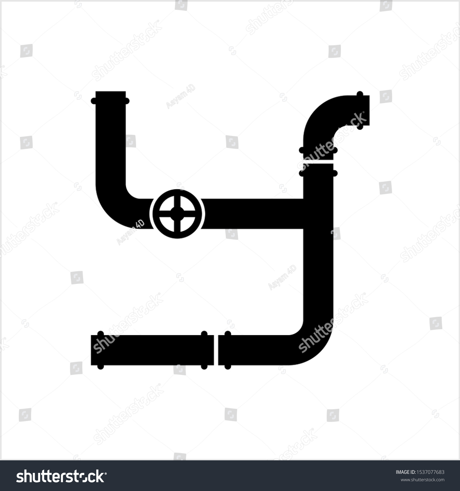 Pipe Icon Pipe Fitting Icon Vector: เวกเตอร์สต็อก (ปลอดค่าลิขสิทธิ์ ...