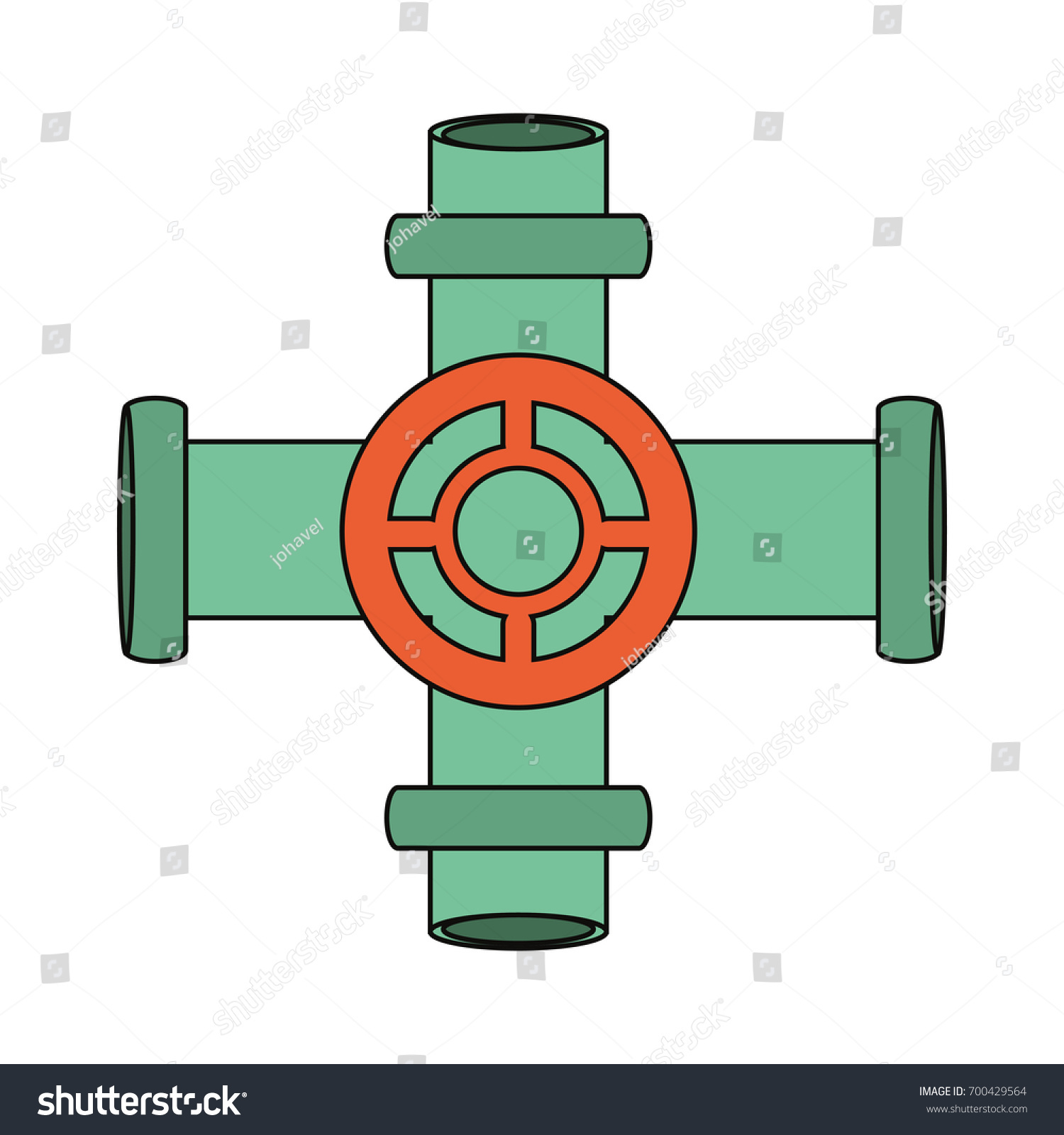 Pipe Plumbing Symbol Stock Vector (Royalty Free) 700429564 | Shutterstock