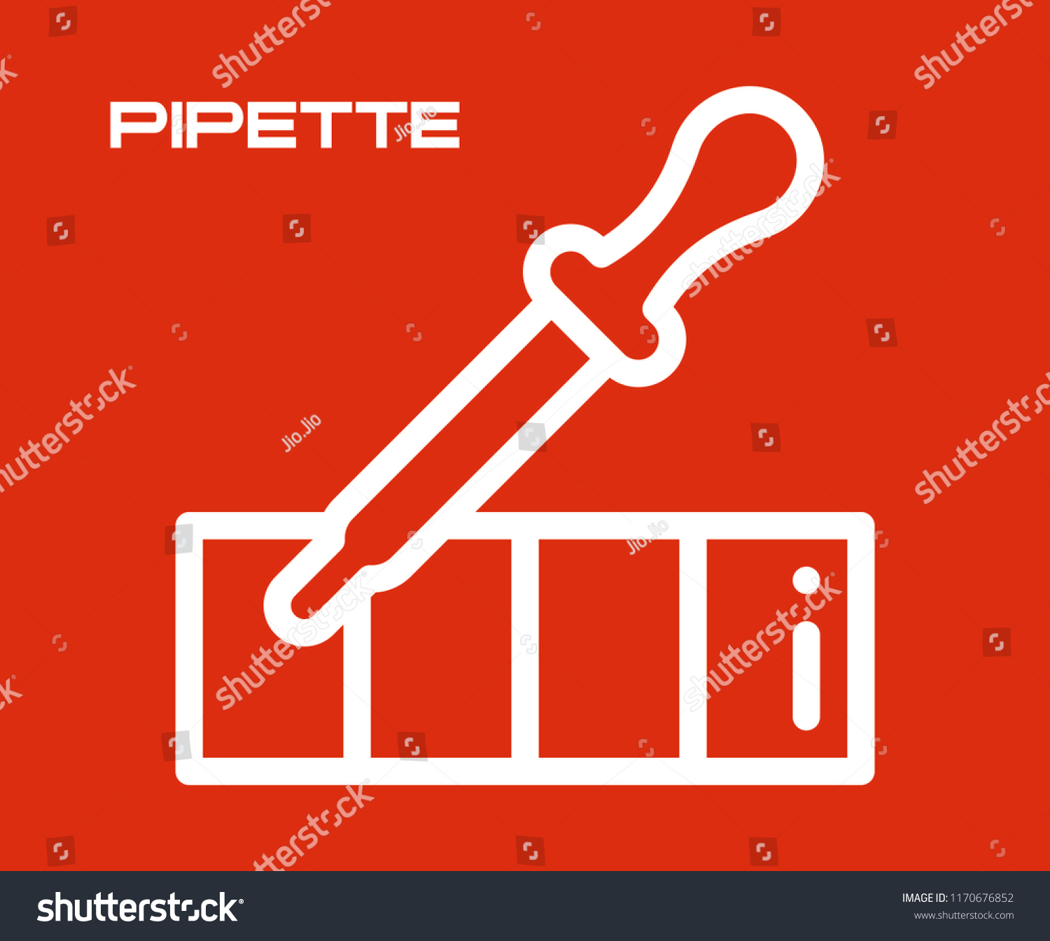 Pipette Symbol Vector Icon Stock Vector (Royalty Free) 1170676852 ...