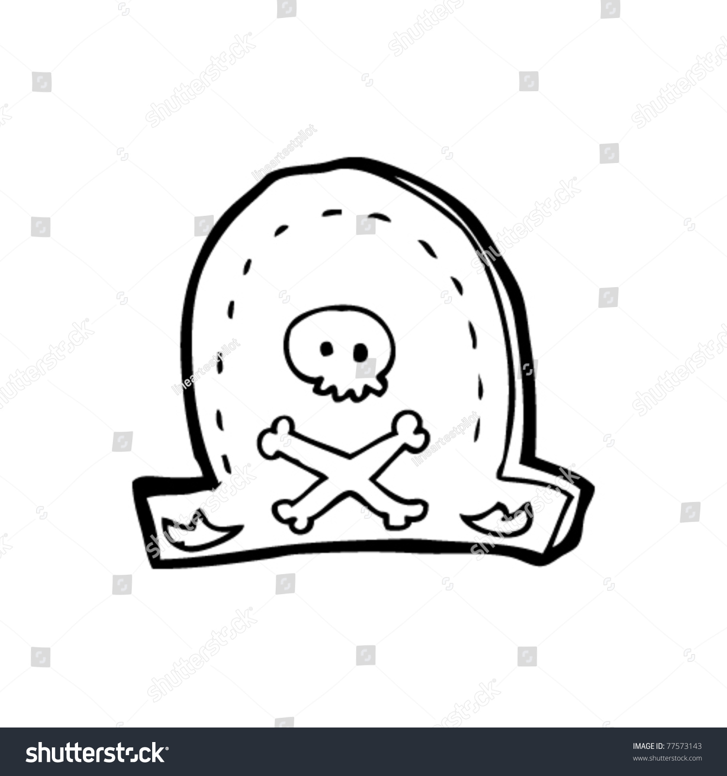Pirate Captain Hat Cartoon Stock Vector (Royalty Free) 77573143