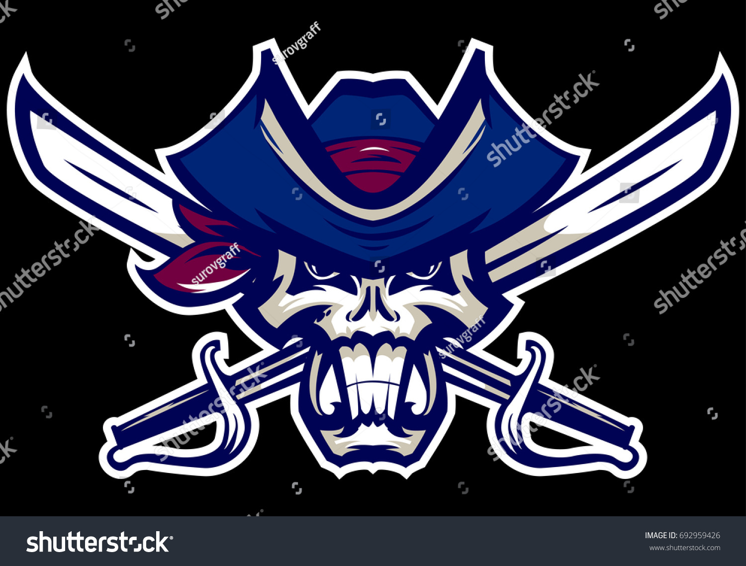 Pirate Rogue Vector: เวกเตอร์สต็อก (ปลอดค่าลิขสิทธิ์) 692959426 ...