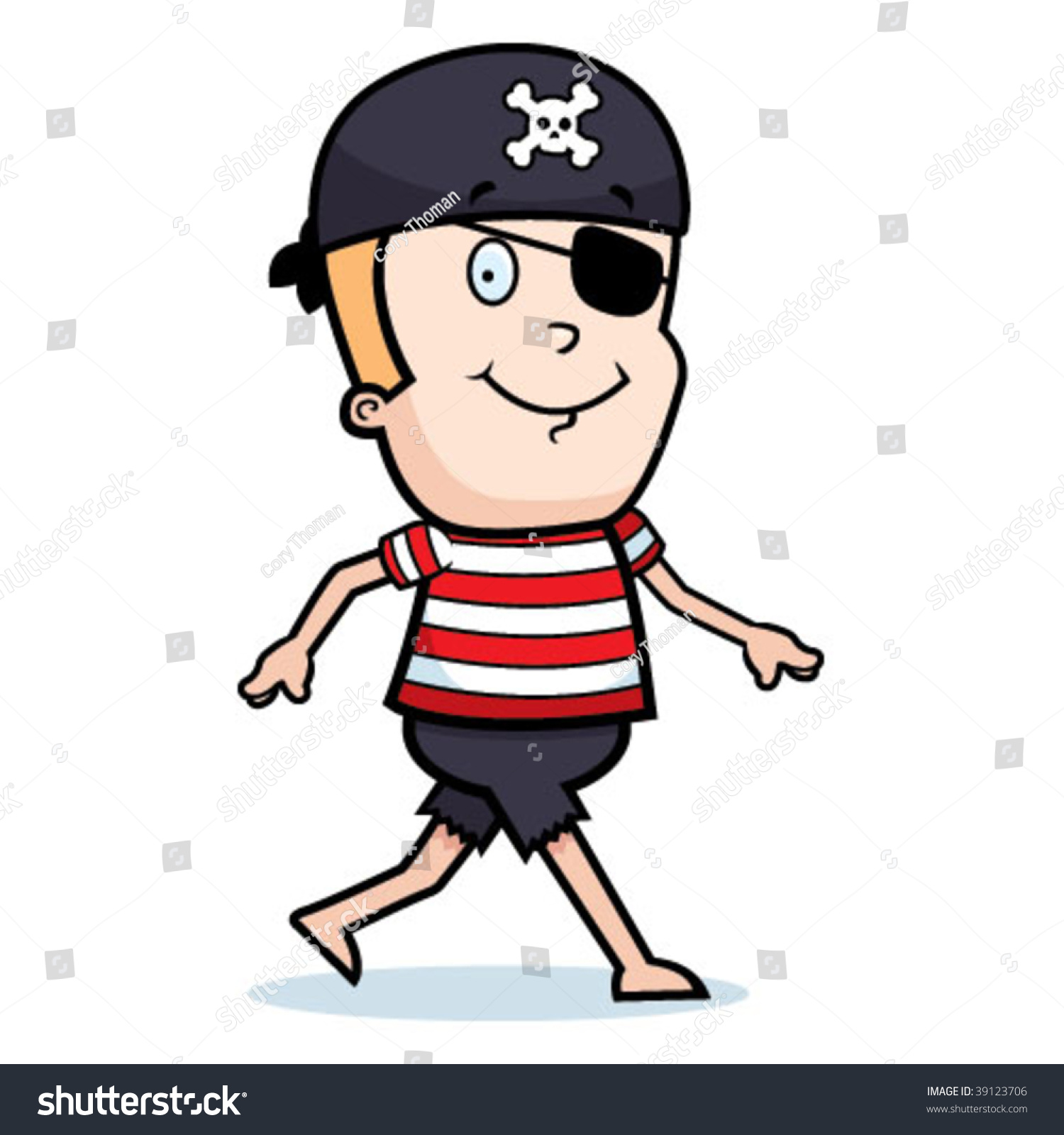 Pirate Walking Stock Vector (Royalty Free) 39123706 | Shutterstock