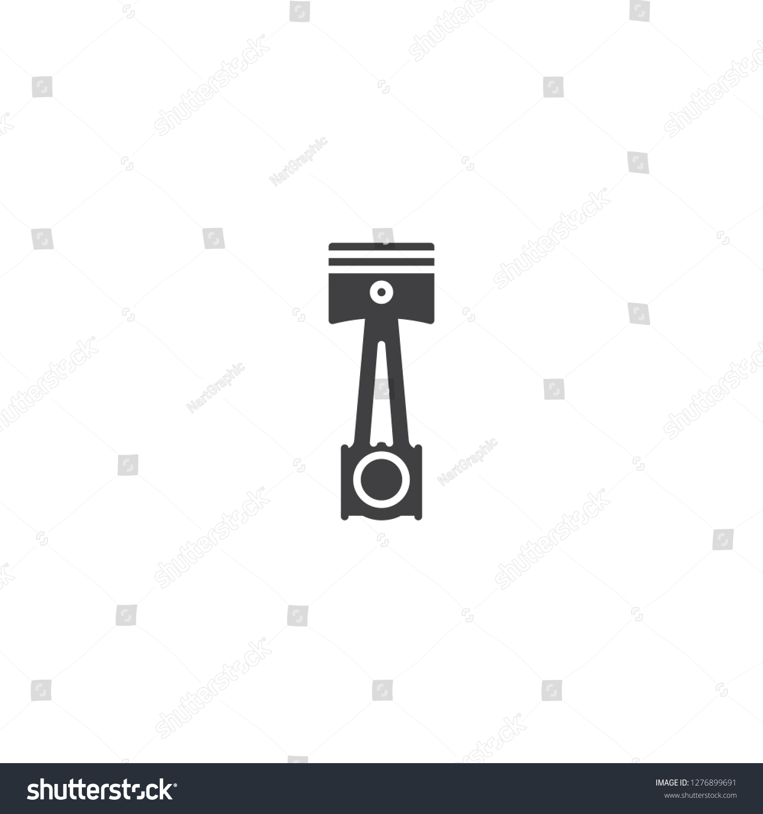 Piston Engine Icon Vector Stock Vector (Royalty Free) 1276899691 ...