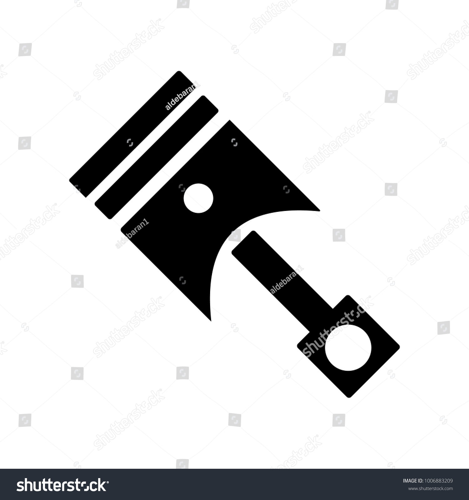 Piston Icon Logo Stock Vector (Royalty Free) 1006883209 | Shutterstock
