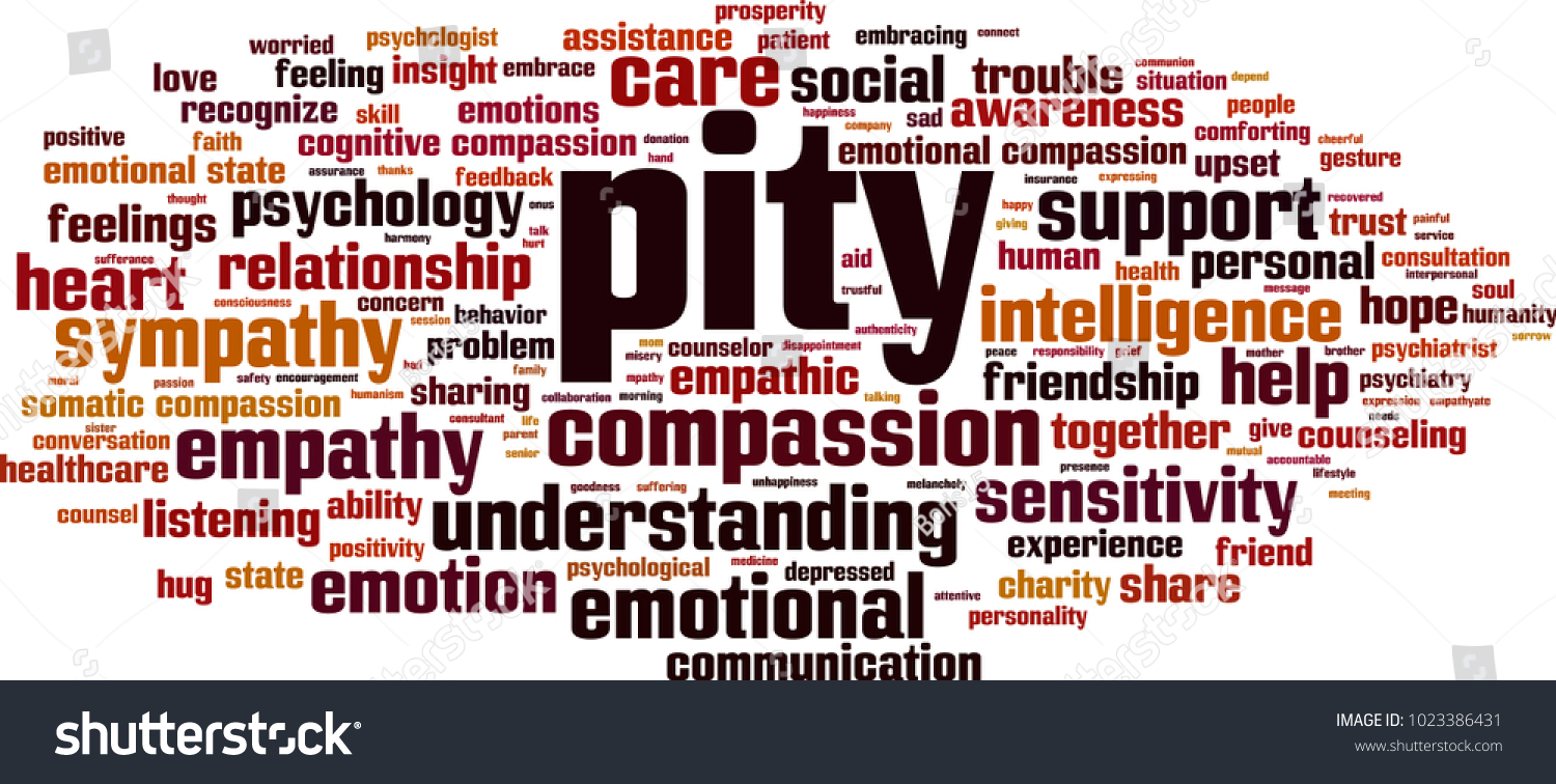 Pity Word Cloud Concept Vector Illustration Stock Vector (Royalty Free ...