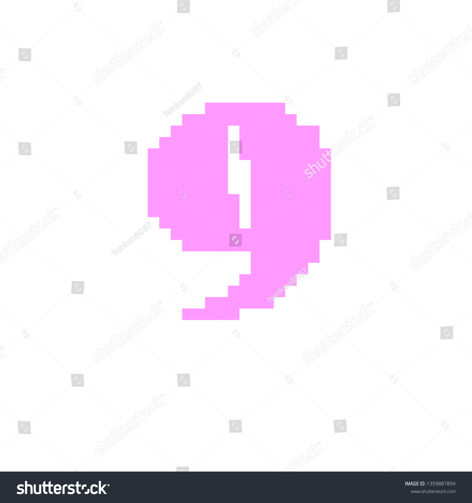 Pixel Art 9: เวกเตอร์สต็อก (ปลอดค่าลิขสิทธิ์) 1359887894 | Shutterstock
