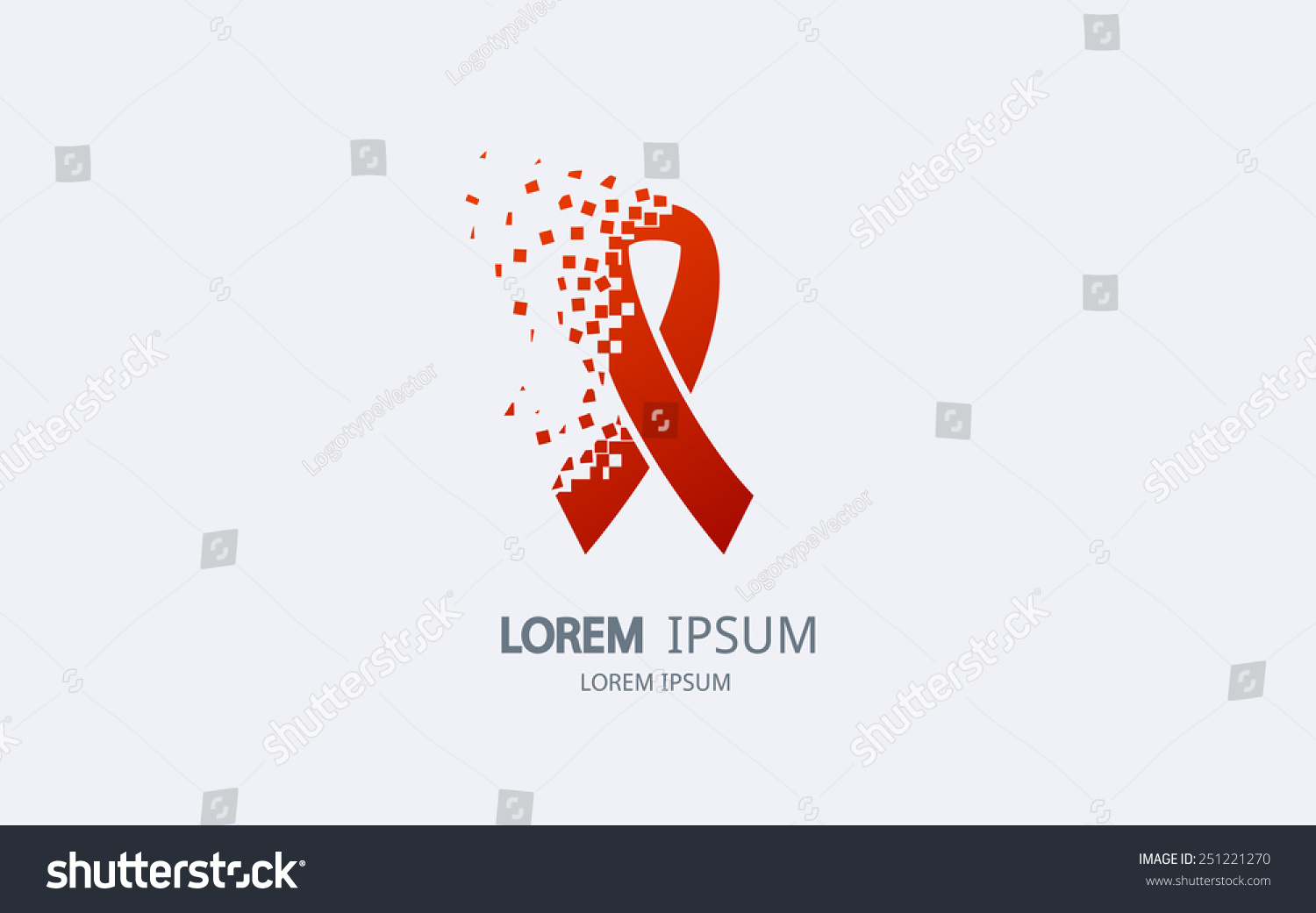 Stock vektor „Pixel Art Aids Logo Vector Logotype“ (bez autorských ...