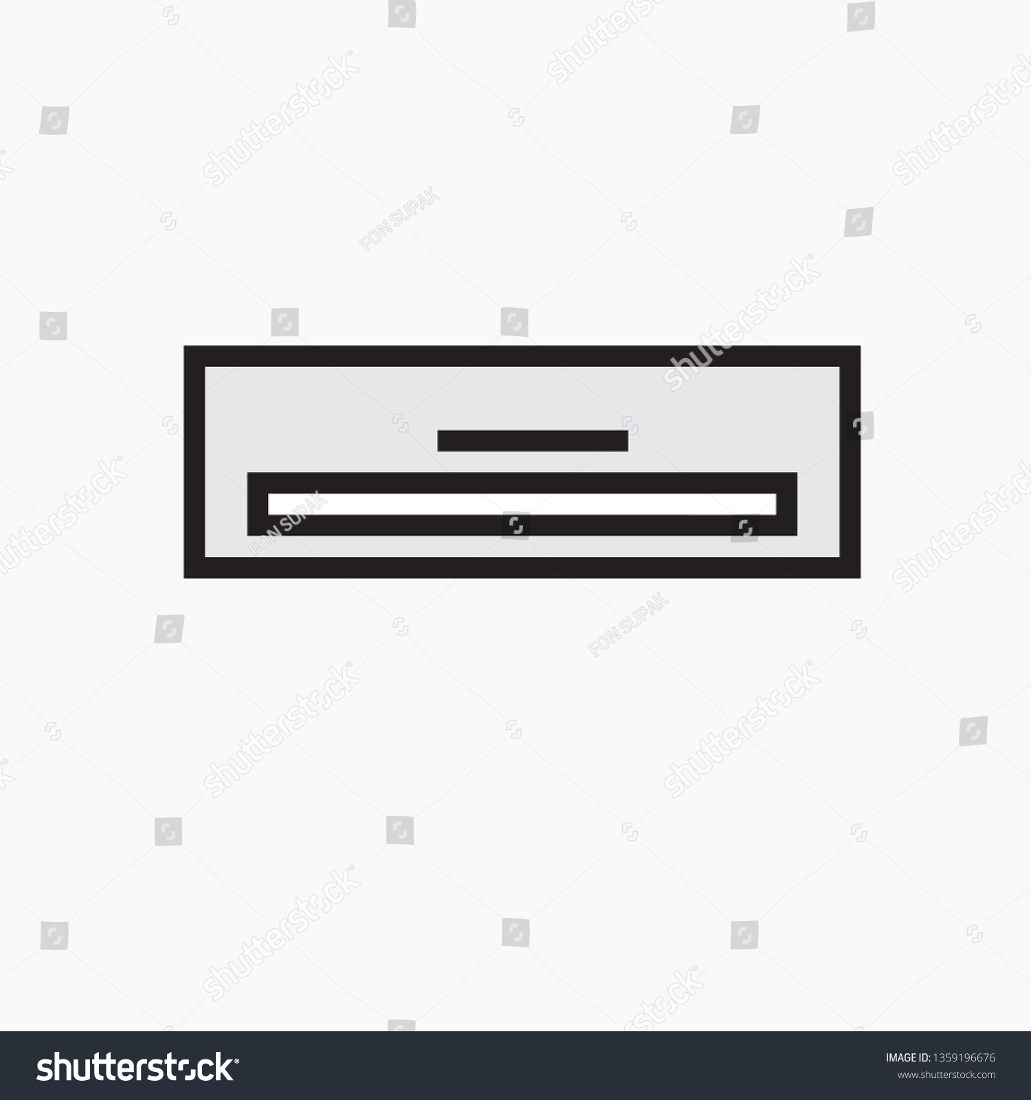 Pixel Art Air Conditioner Stock Vector (Royalty Free) 1359196676