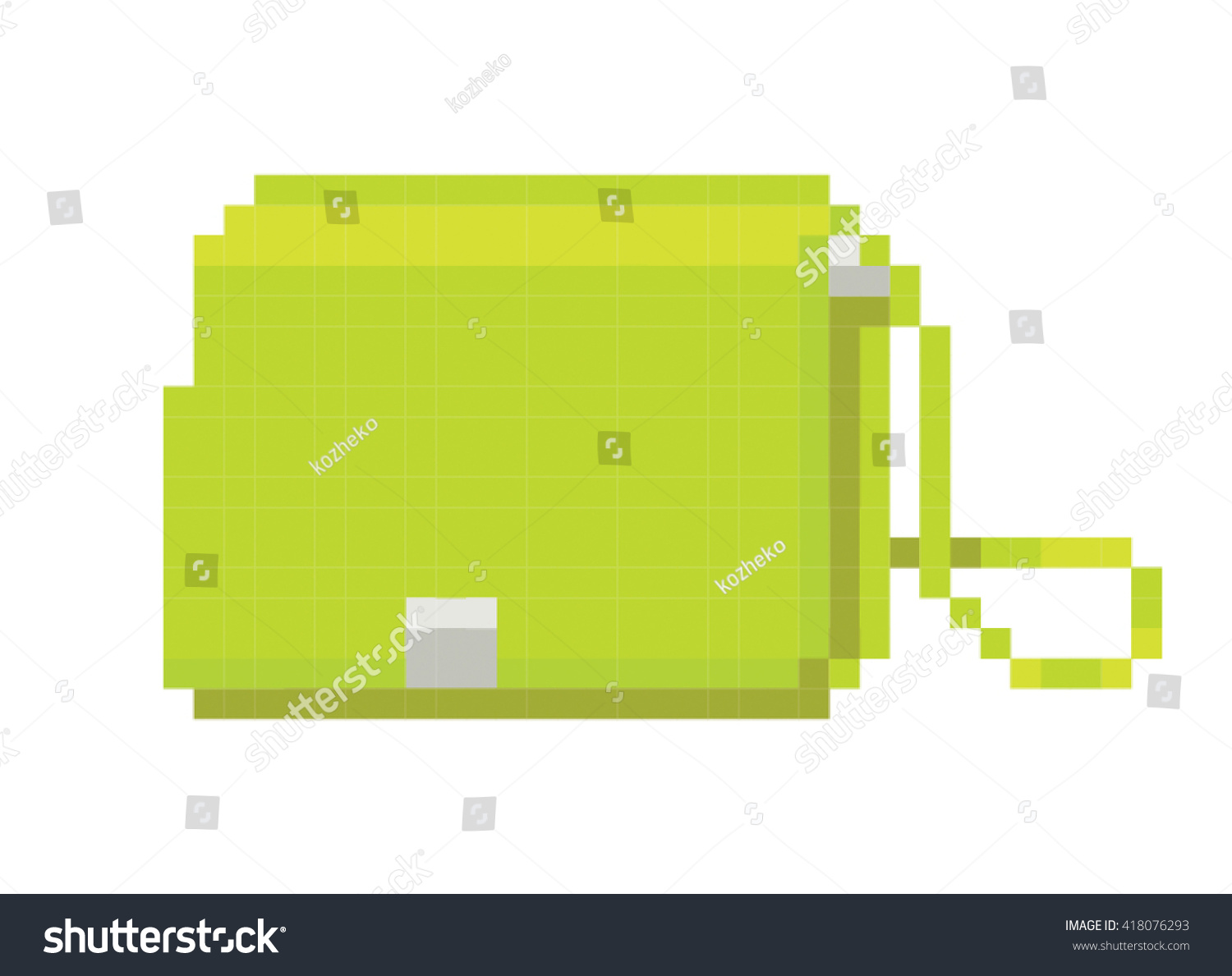 Pixel Art Bag Vector Illustration : image vectorielle de stock (libre ...