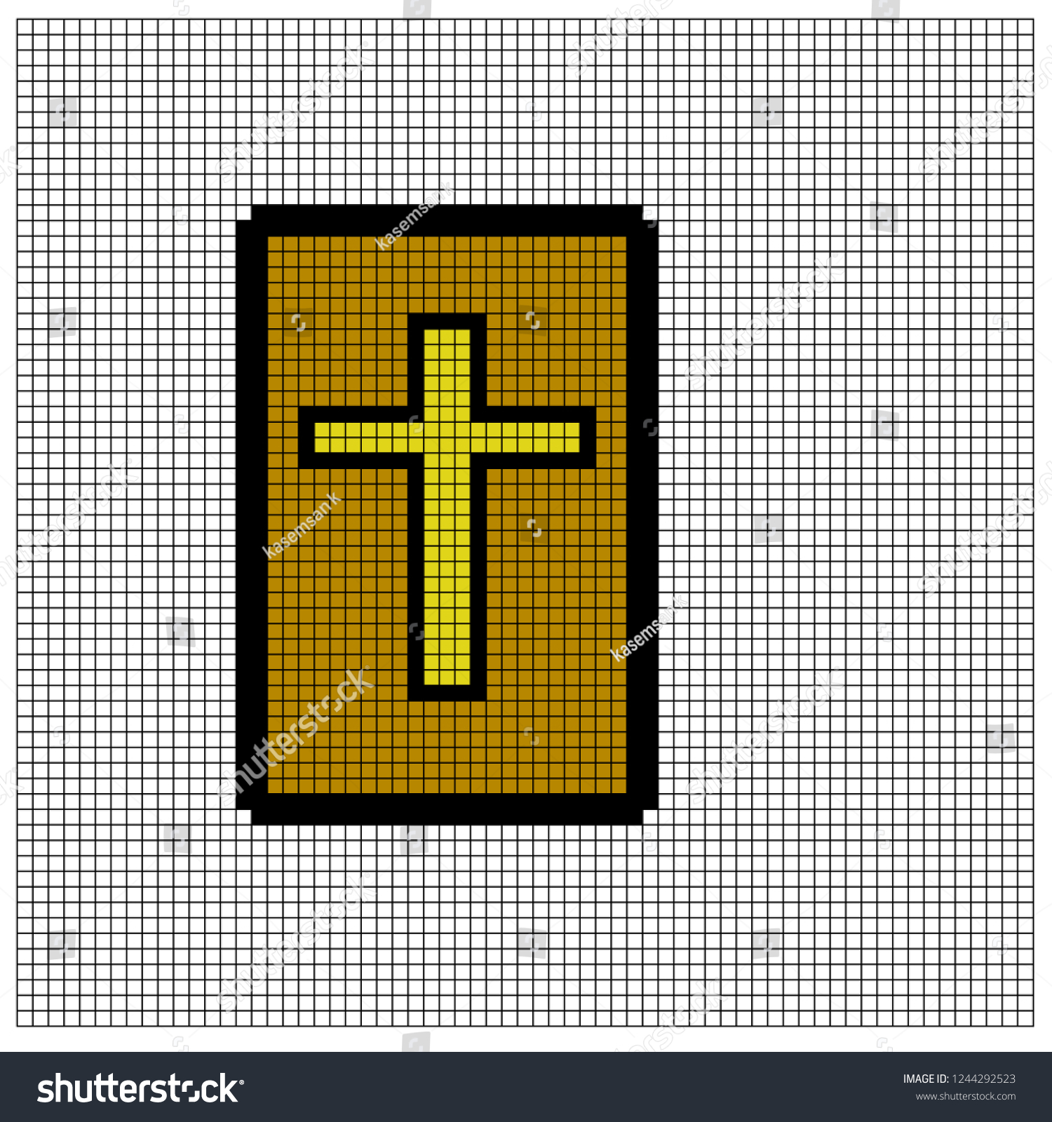 Pixel Art Bible: เวกเตอร์สต็อก (ปลอดค่าลิขสิทธิ์) 1244292523 | Shutterstock