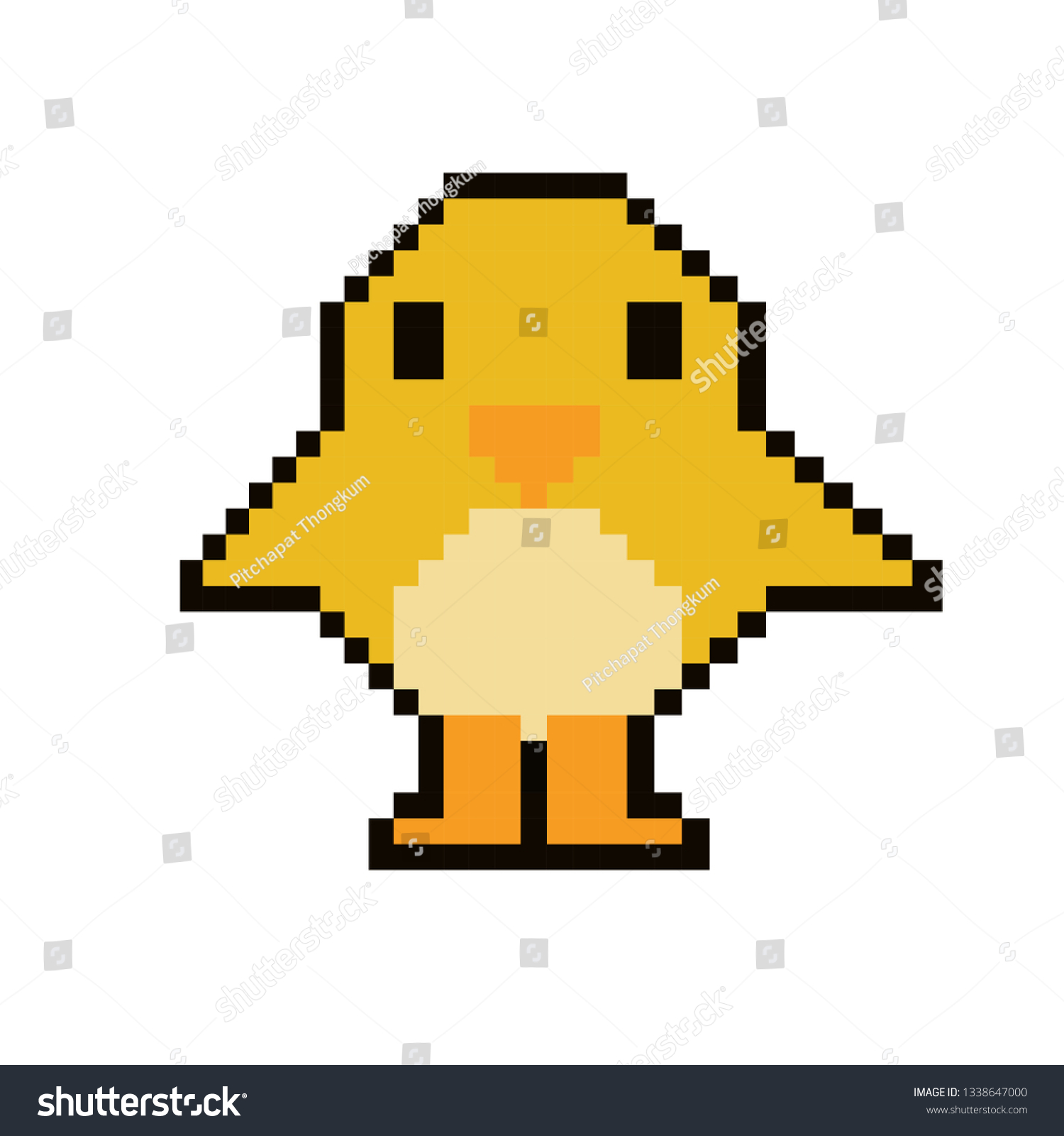 Pixel Art Bird Stock Vector (Royalty Free) 1338647000 | Shutterstock