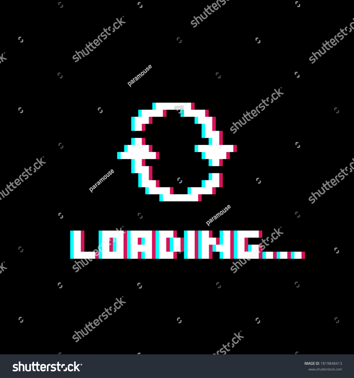 Pixel Art 8bit Circle Loading Icon 库存矢量图（免版税）1819848413 | Shutterstock
