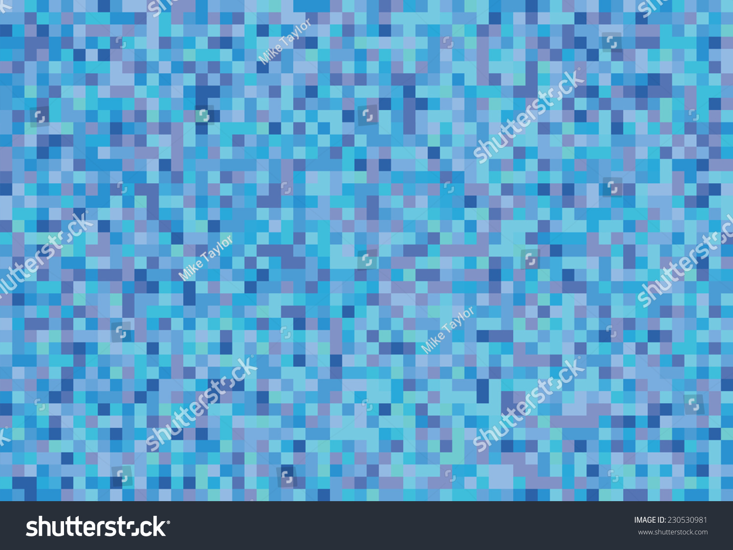 Pixel Art Blue Vector Background: vector de stock (libre de regalías ...