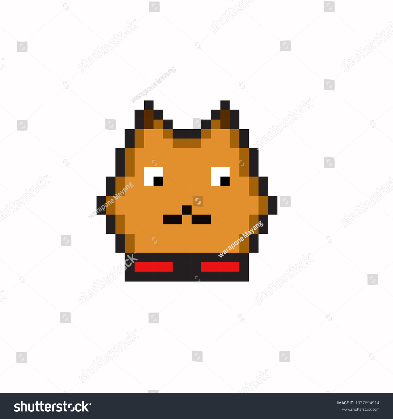Pixel Art Cartoon Stock Vector (Royalty Free) 1337694914 | Shutterstock