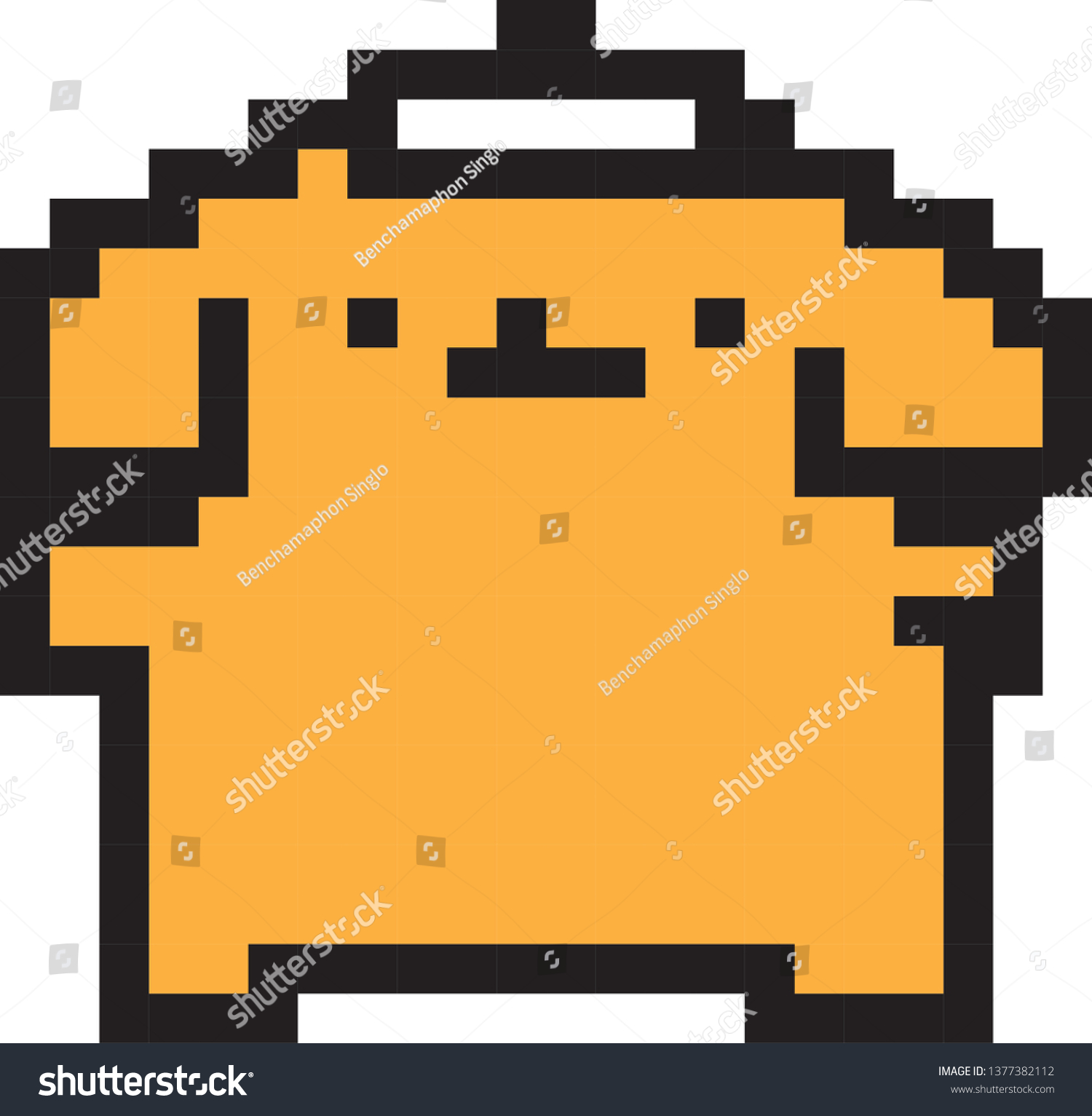 Pixel Art Cartoon Stock Vector (Royalty Free) 1377382112 | Shutterstock