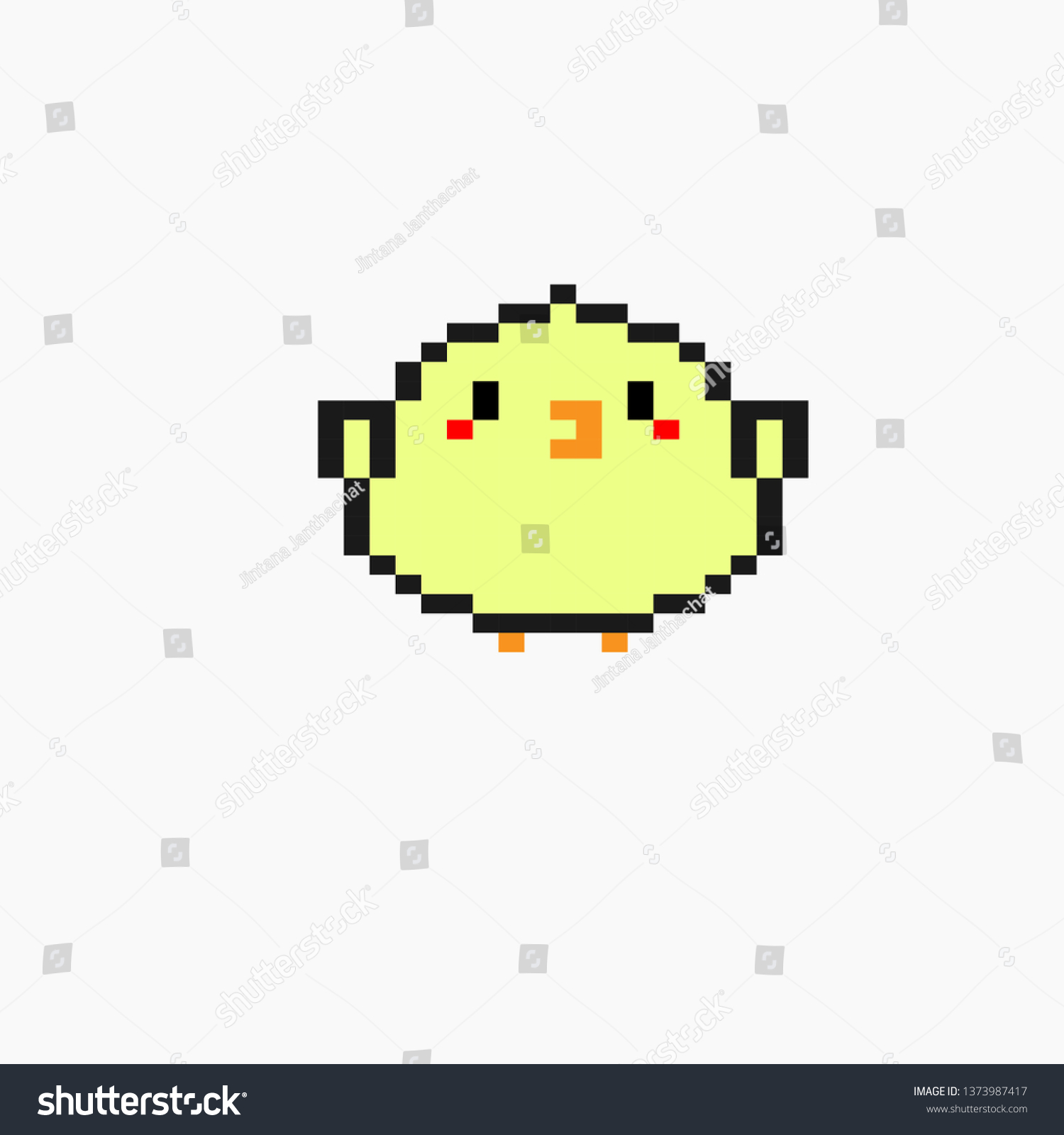Pixel Art Chick: เวกเตอร์สต็อก (ปลอดค่าลิขสิทธิ์) 1373987417 | Shutterstock