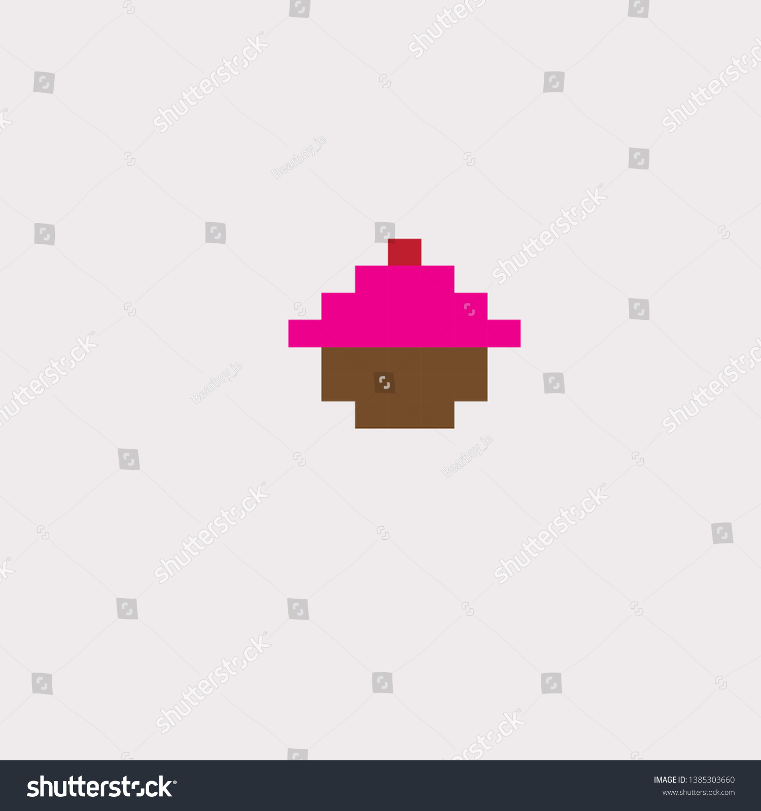 Pixel Art Cupcakes Matchmaker 스톡 벡터(로열티 프리) 1385303660 | Shutterstock