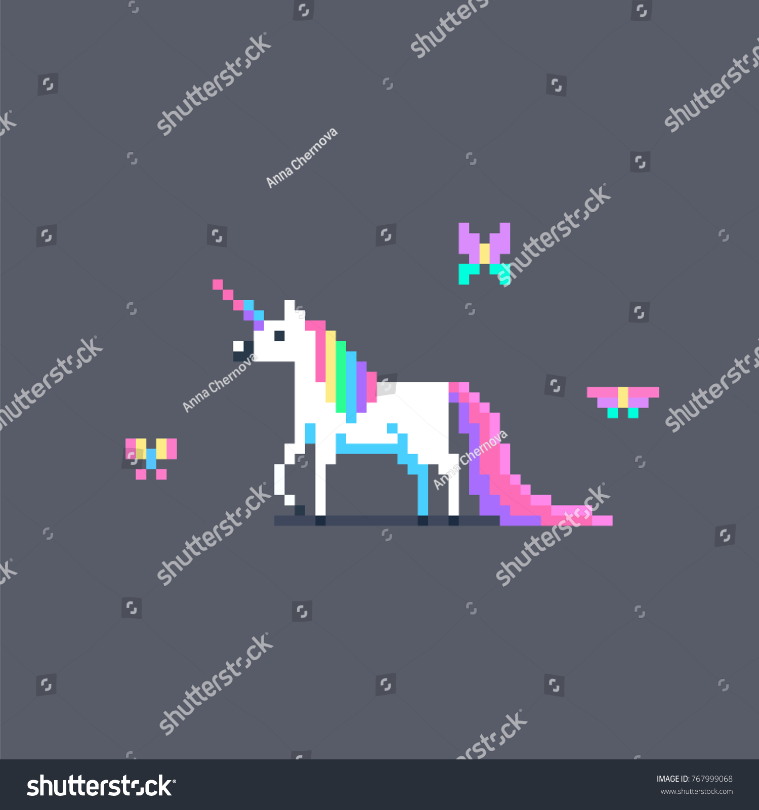 Pixel Art Cute Unicorn Butterflies Stock Vector (Royalty Free ... Pixel Art Cute Unicorn Butterflies Stock Vector (Royalty Free ...