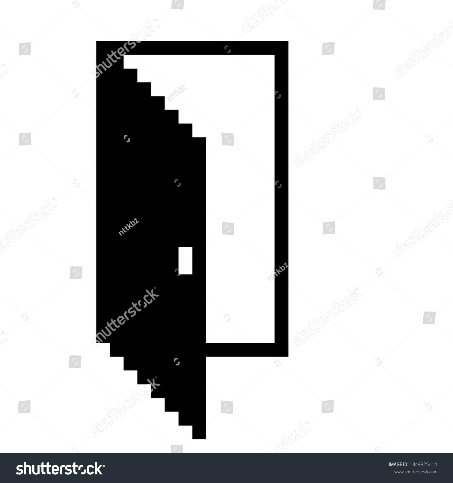 Pixel Art Door Stock Vector (Royalty Free) 1349825414 | Shutterstock