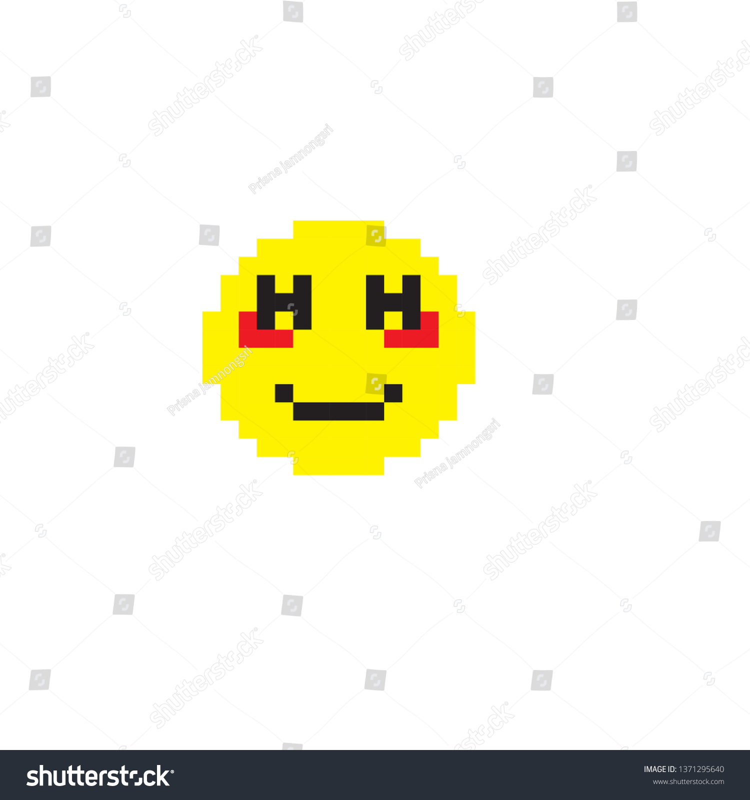 Pixel Art Emoji 库存矢量图（免版税）1371295640 | Shutterstock