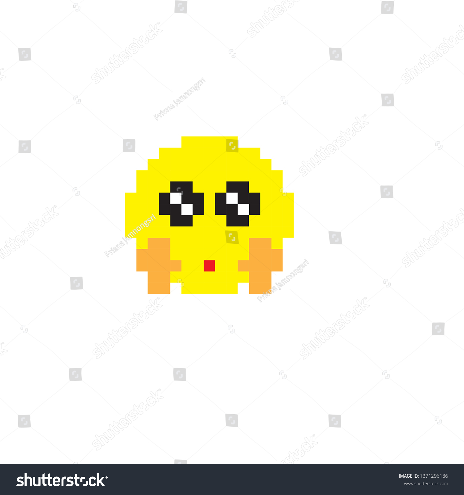 Pixel Art Emoji 스톡 벡터(로열티 프리) 1371296186 | Shutterstock