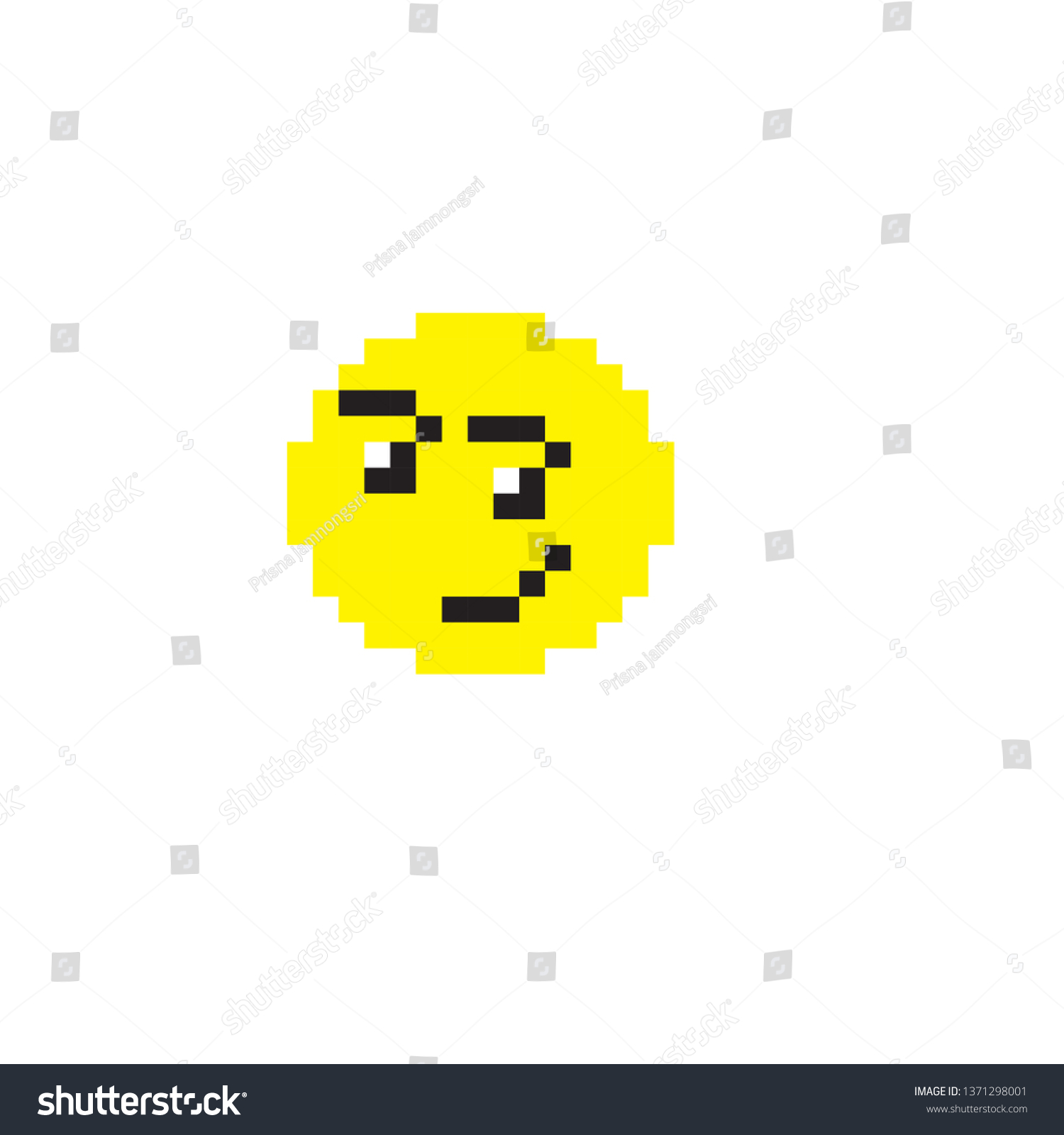 Stock vektor „Pixel Art Emoji“ (bez autorských poplatků) 1371298001 ...