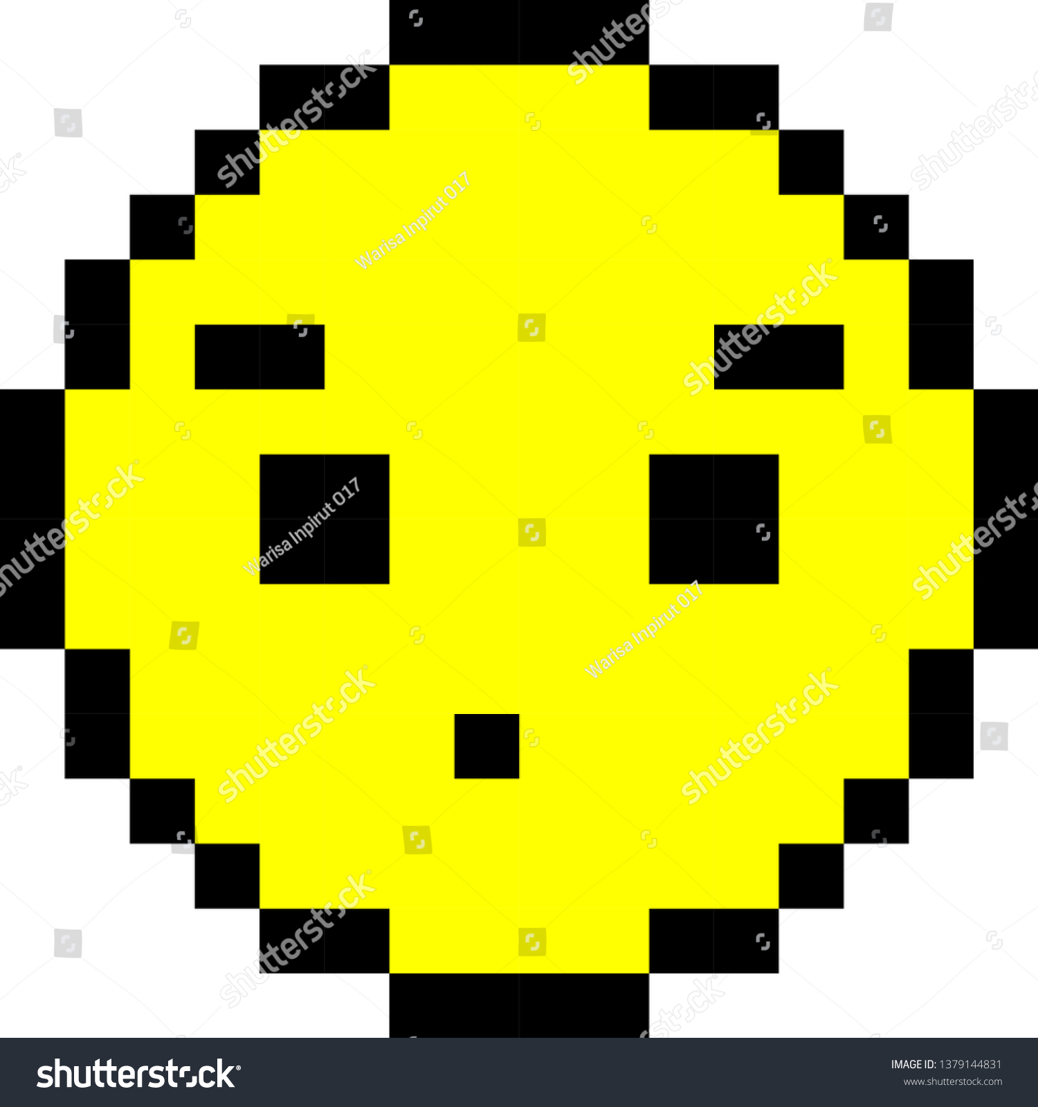 Pixel Art Emoji Stock Vector (Royalty Free) 1379144831 | Shutterstock