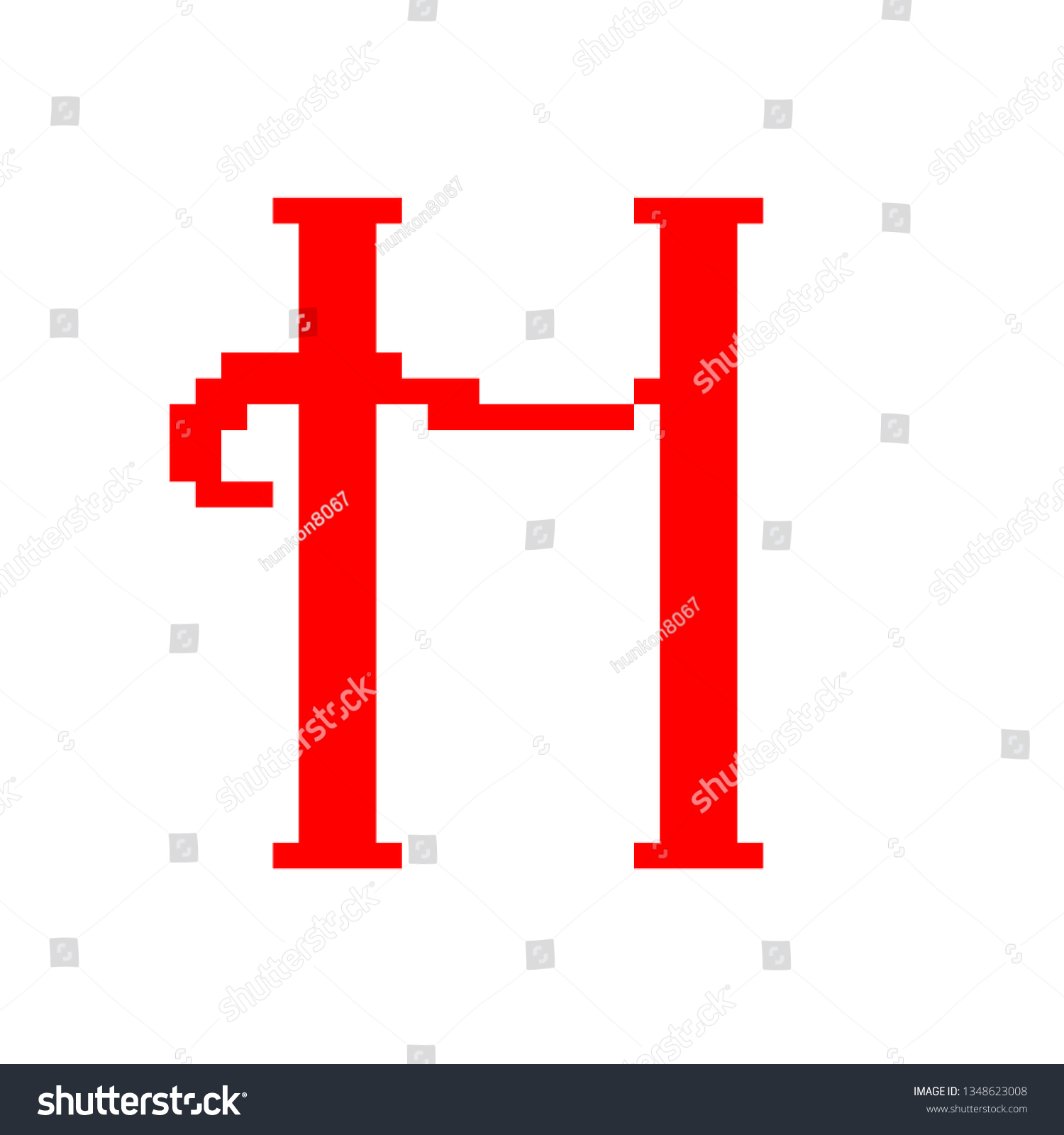 Pixel Art Font H Stock Vector (Royalty Free) 1348623008 | Shutterstock