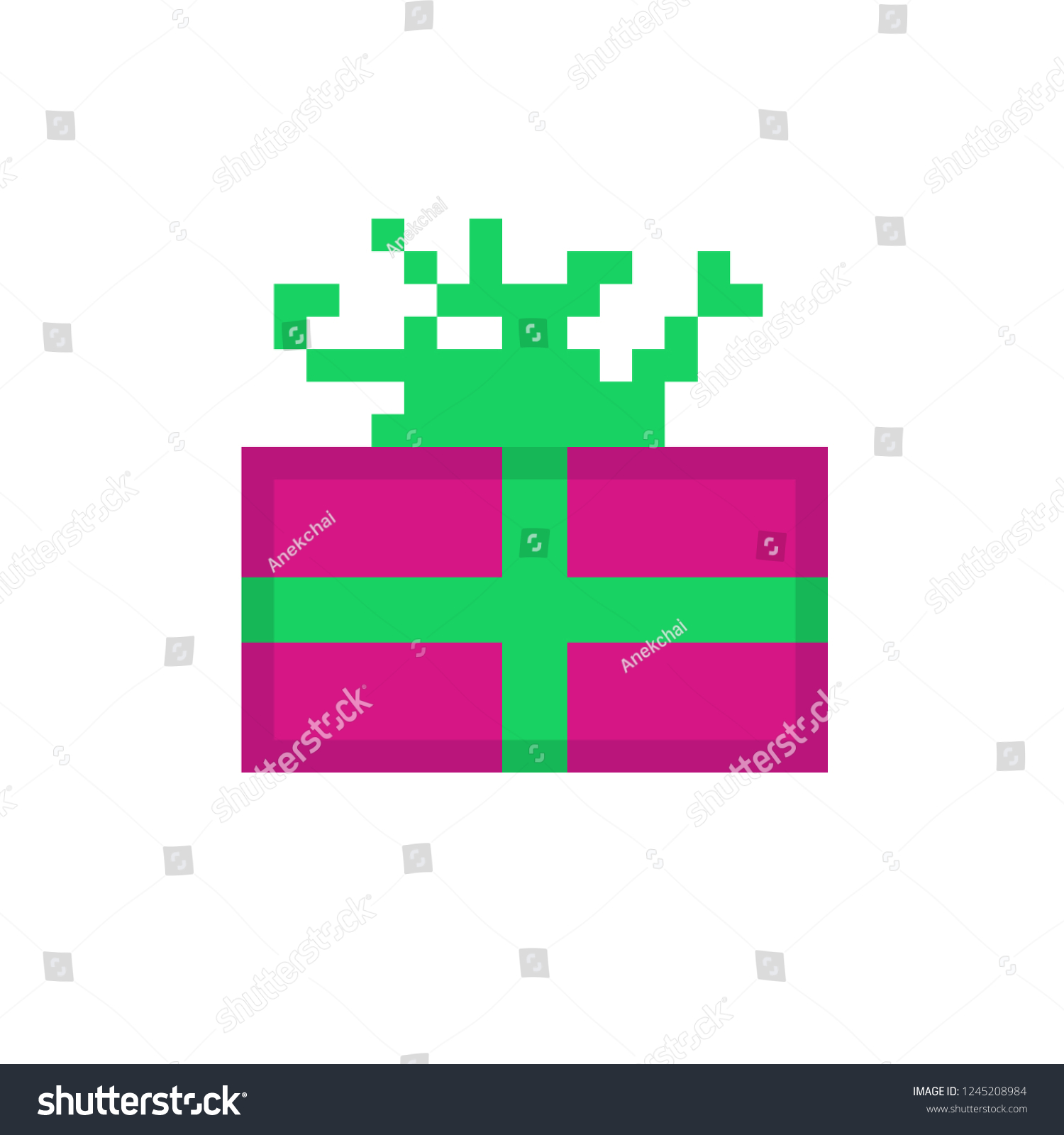 Pixel Art Gift: เวกเตอร์สต็อก (ปลอดค่าลิขสิทธิ์) 1245208984 | Shutterstock