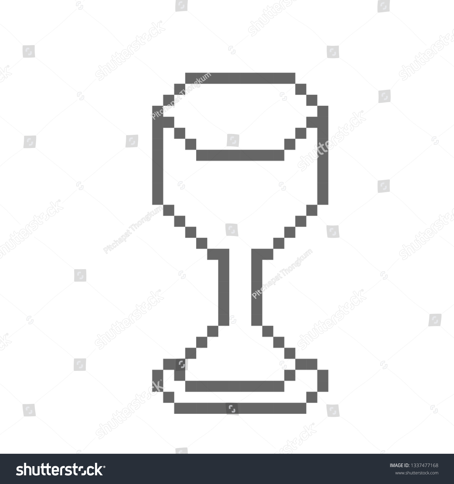 Pixel Art Glass1 Stock Vector (Royalty Free) 1337477168 | Shutterstock