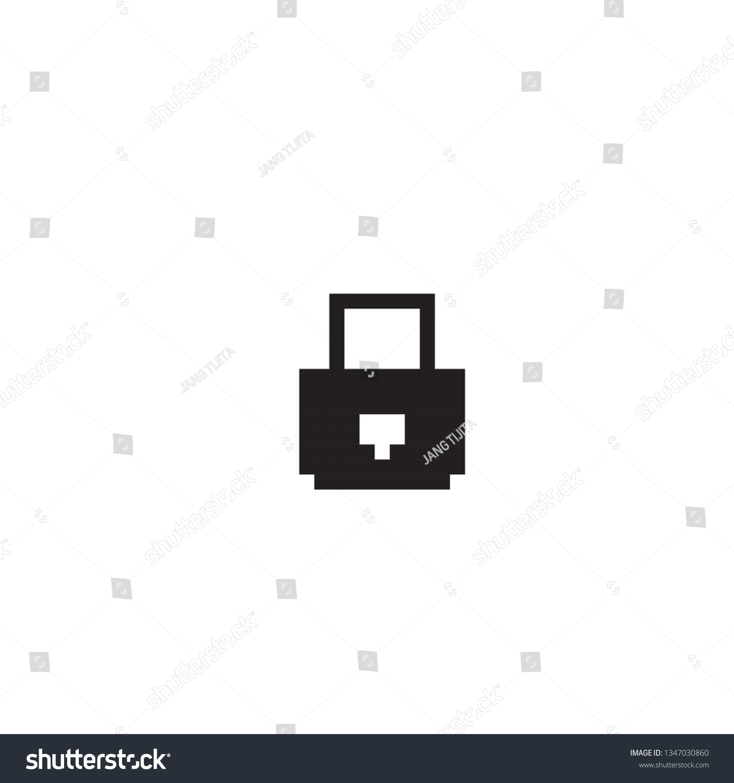 Pixel Art Lock Stock Vector (Royalty Free) 1347030860 | Shutterstock