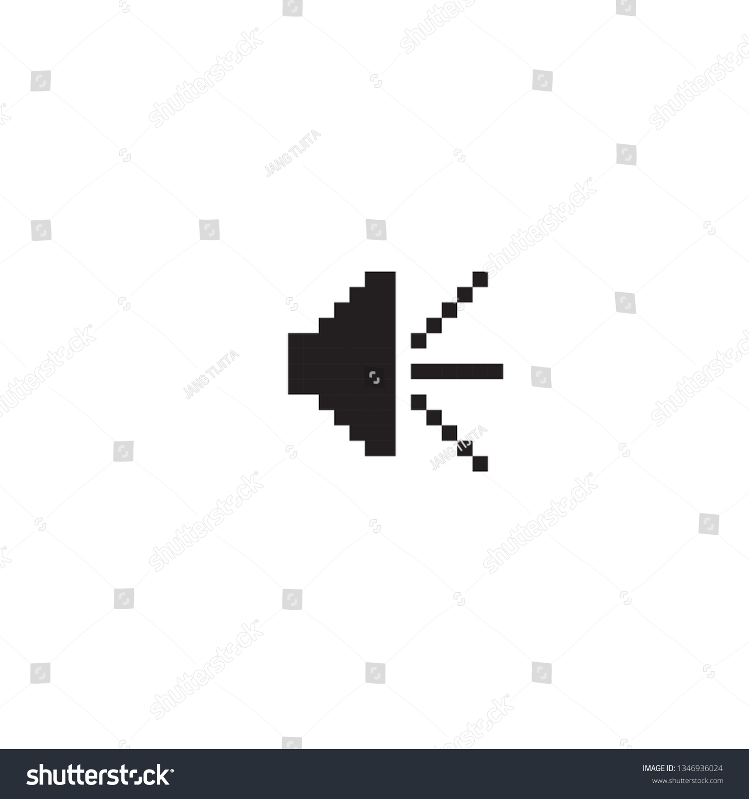 Pixel Art Loudspeaker Stock Vector (Royalty Free) 1346936024 | Shutterstock
