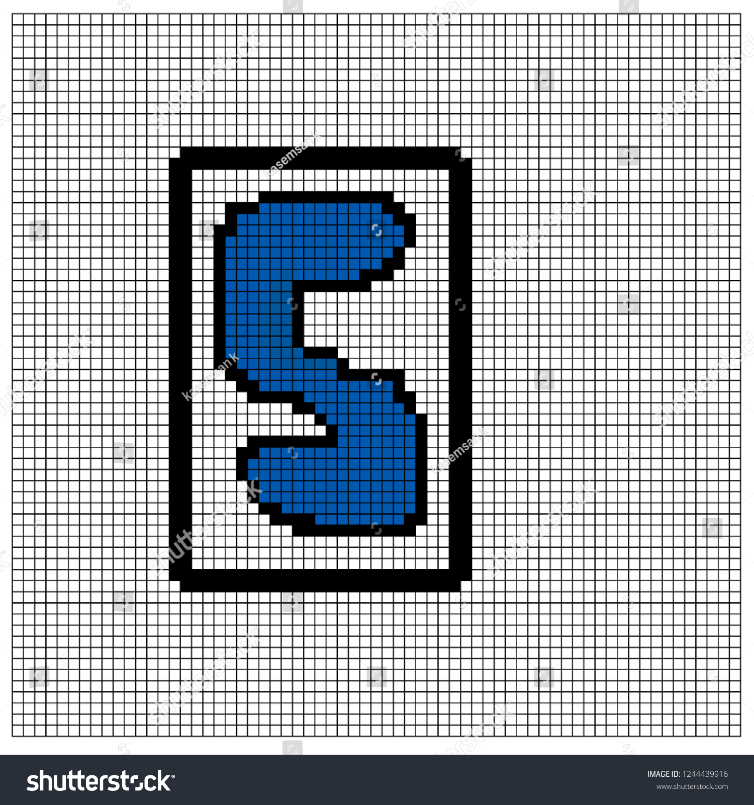 Pixel Art Number 5 Stock Vector (Royalty Free) 1244439916 | Shutterstock