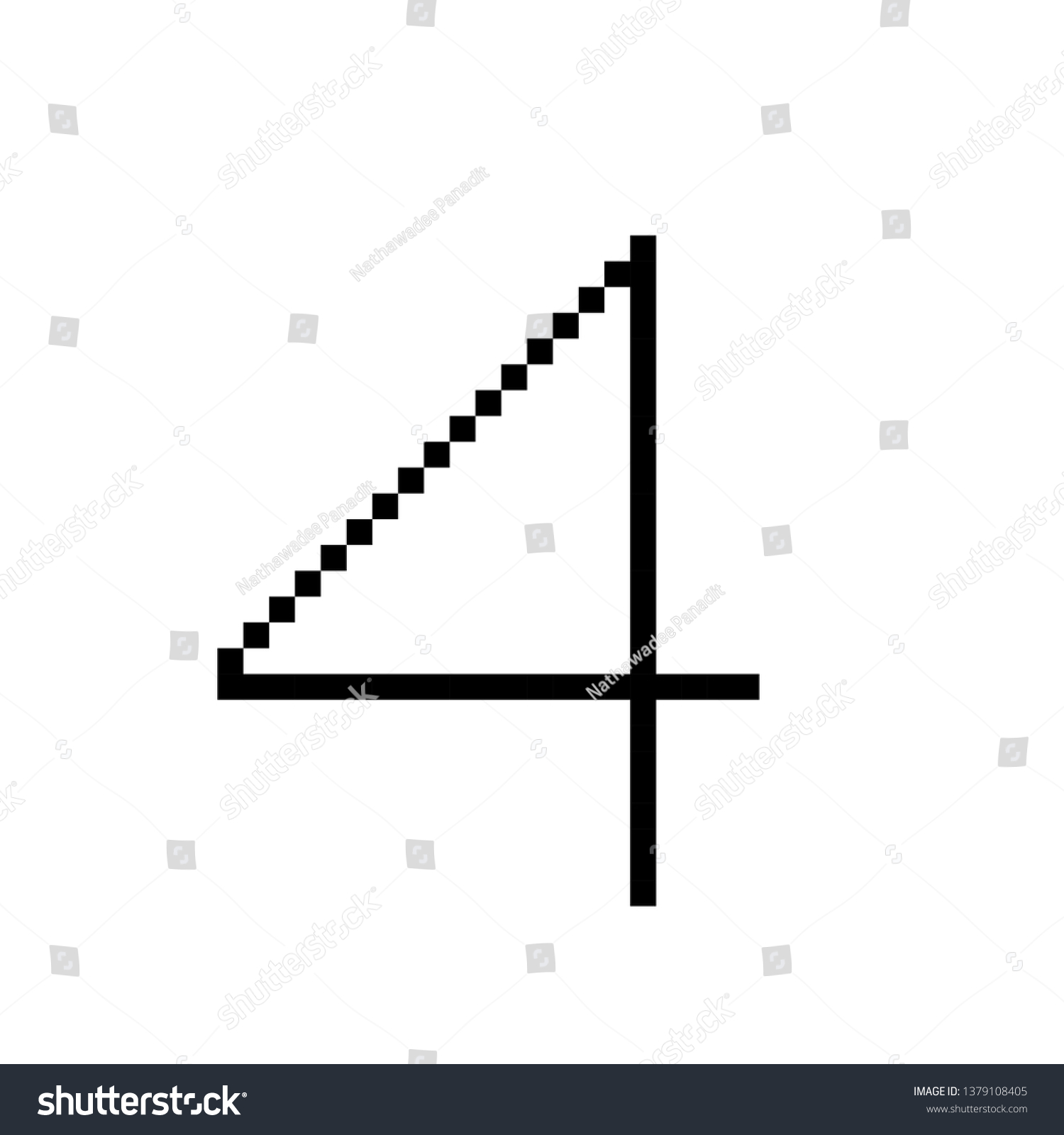 Pixel Art Number4 Stock Vector (Royalty Free) 1379108405 | Shutterstock