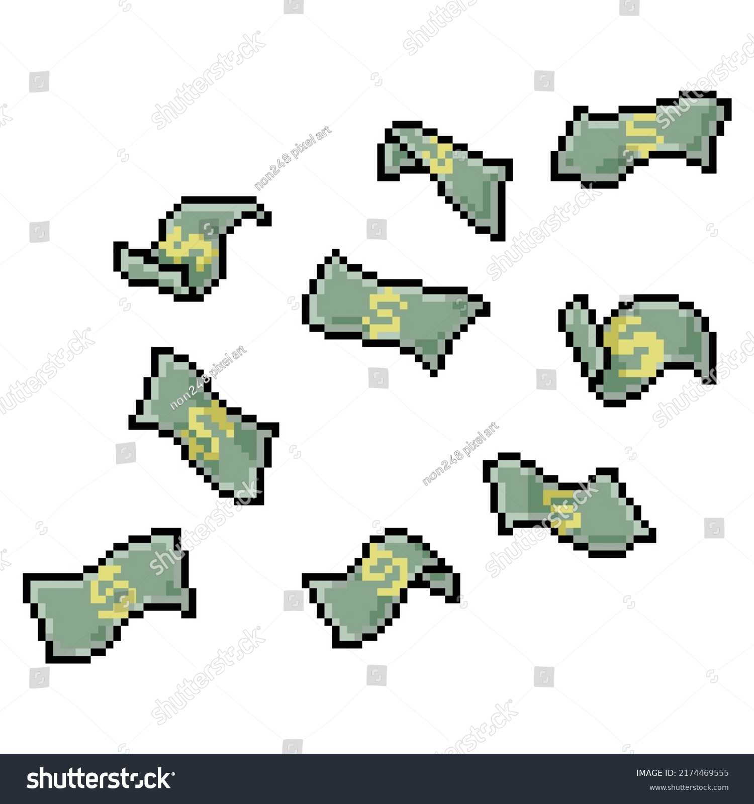 Pixel Art Money Flying Gone: Vector có sẵn (miễn phí bản quyền ... Pixel Art Money Flying Gone: Vector có sẵn (miễn phí bản quyền ...