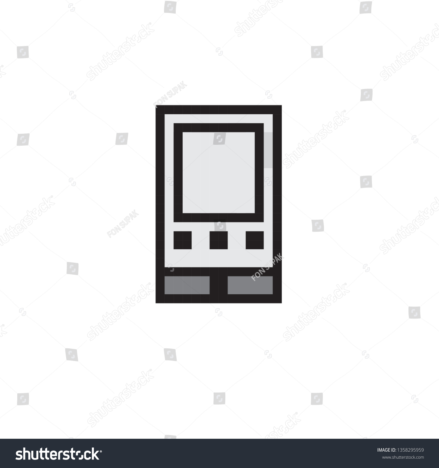 Pixel Art Phone Stock Vector (Royalty Free) 1358295959 | Shutterstock