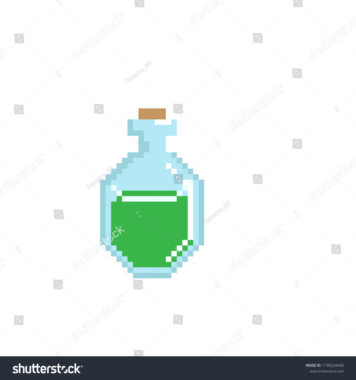 Pixel Art Poison Vector Icon Stock Vector (Royalty Free) 1199234440 ...