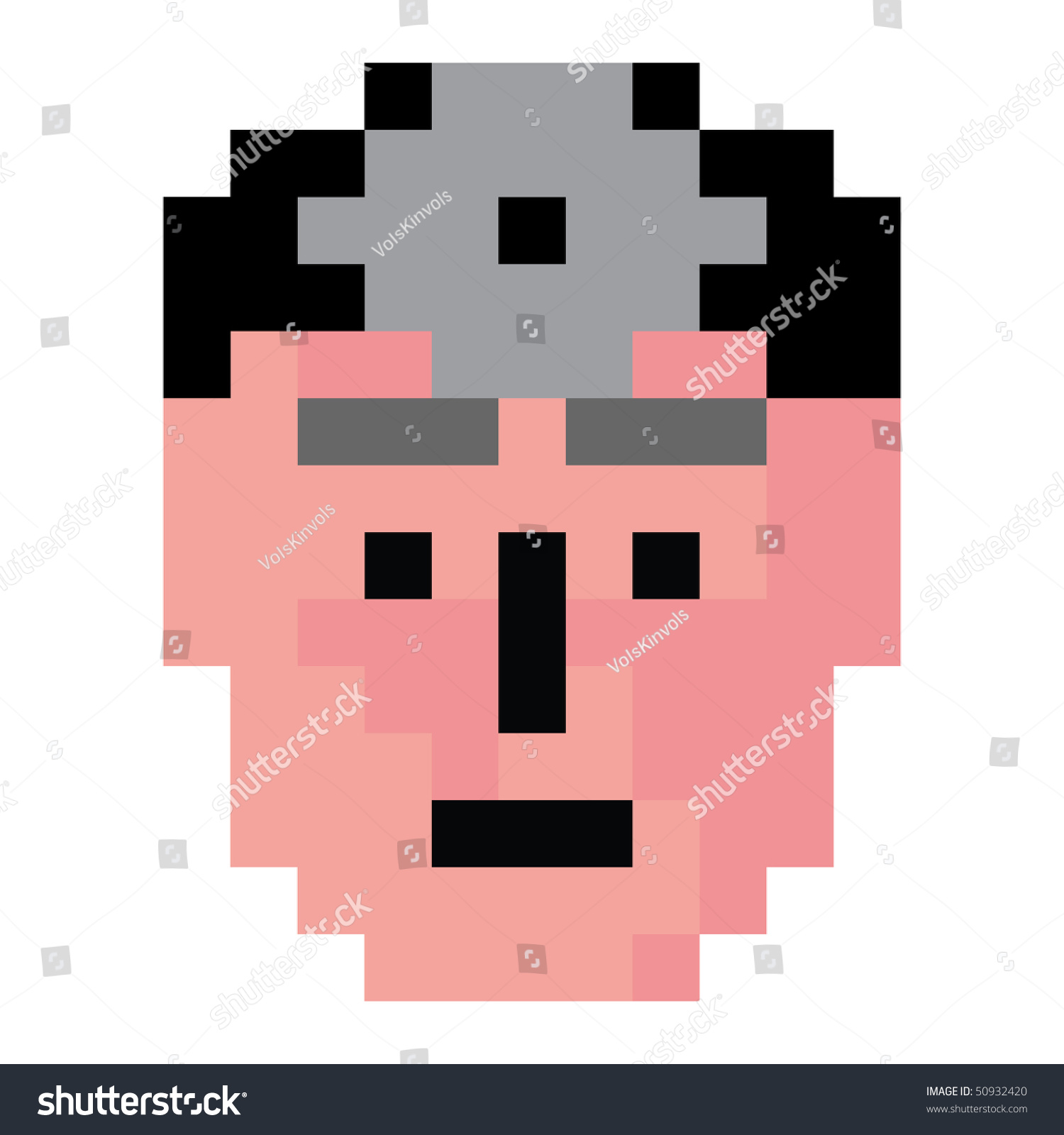 Pixel Art Portrait Doctor Vector: เวกเตอร์สต็อก (ปลอดค่าลิขสิทธิ์) 50932420