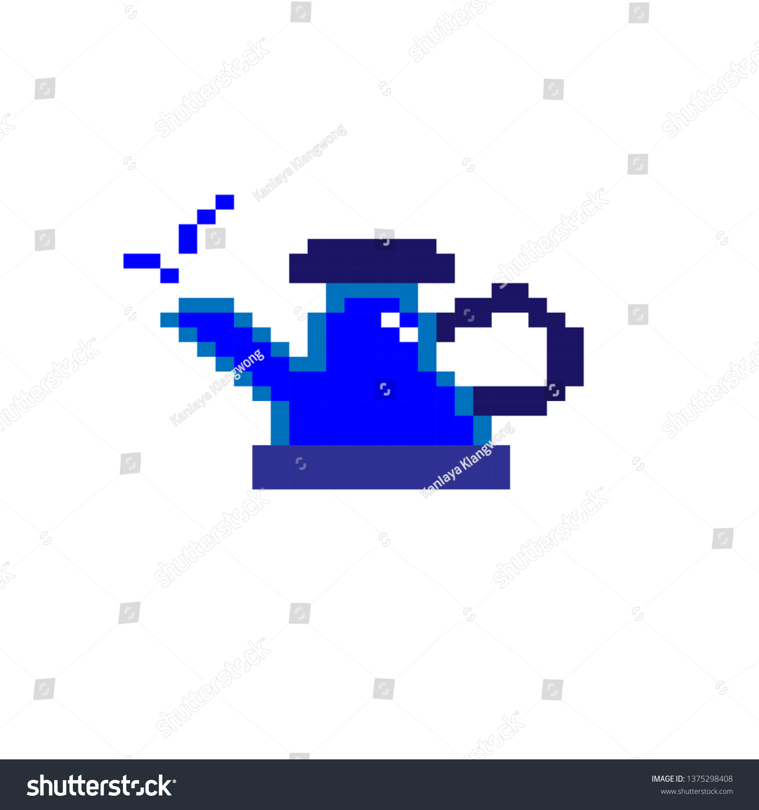 Pixel Art Pot Stock Vector (Royalty Free) 1375298408 | Shutterstock
