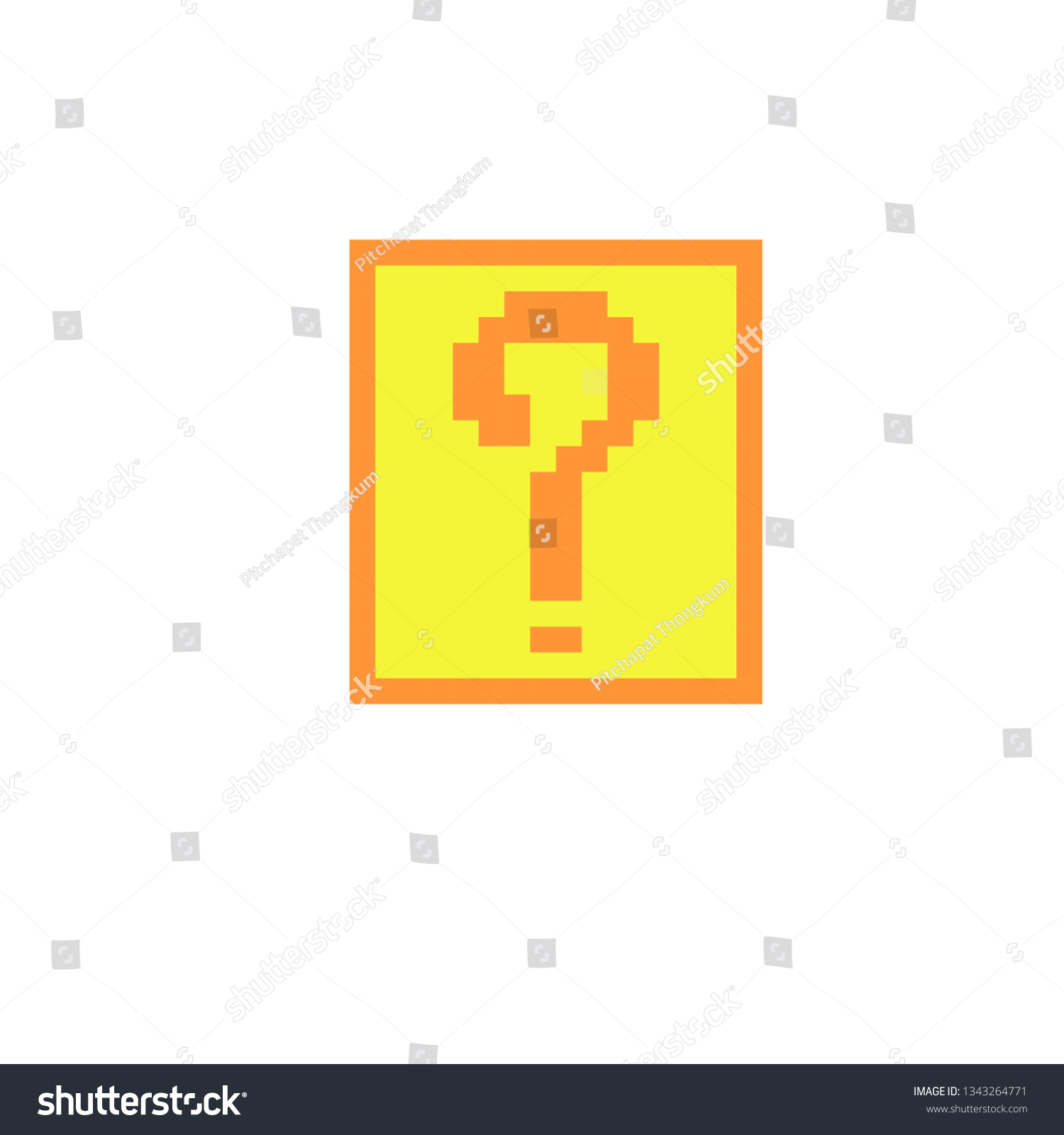 Pixel Art Question Stock Vector (Royalty Free) 1343264771 | Shutterstock