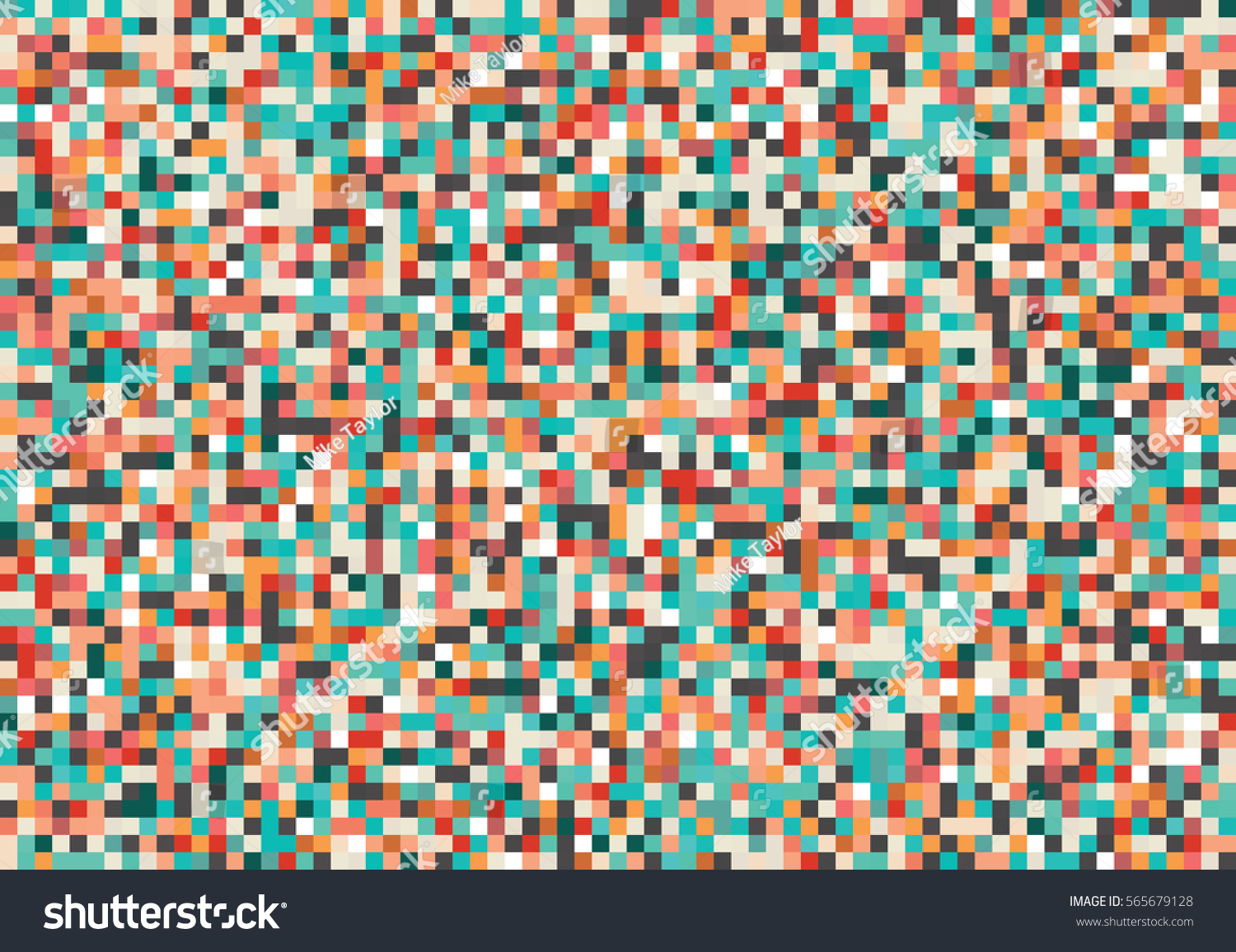 Vektor Stok Pixel Art Retro Background (Tanpa Royalti) 565679128 ...