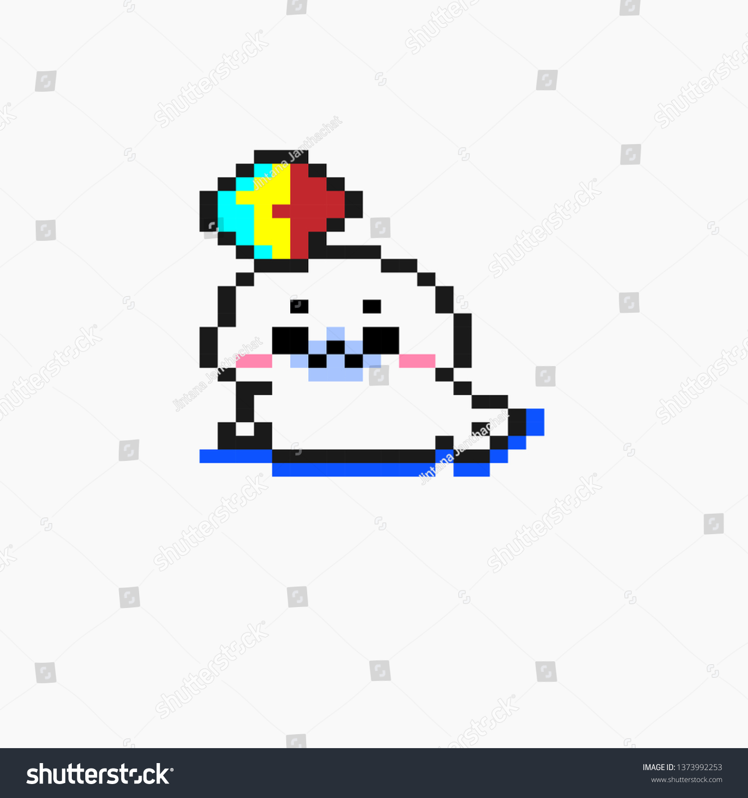 Pixel Art Sea: Vector có sẵn (miễn phí bản quyền) 1373992253 | Shutterstock