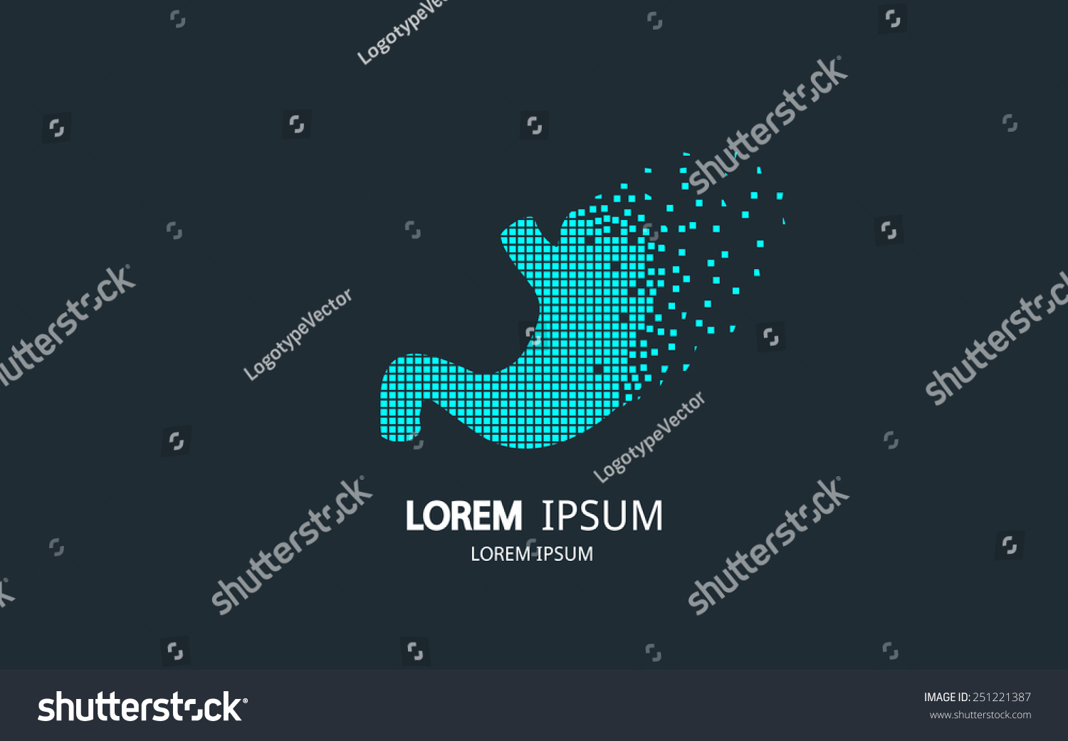 Pixel Art Stomach Logo Vector Logotype Stock Vector (Royalty Free ...