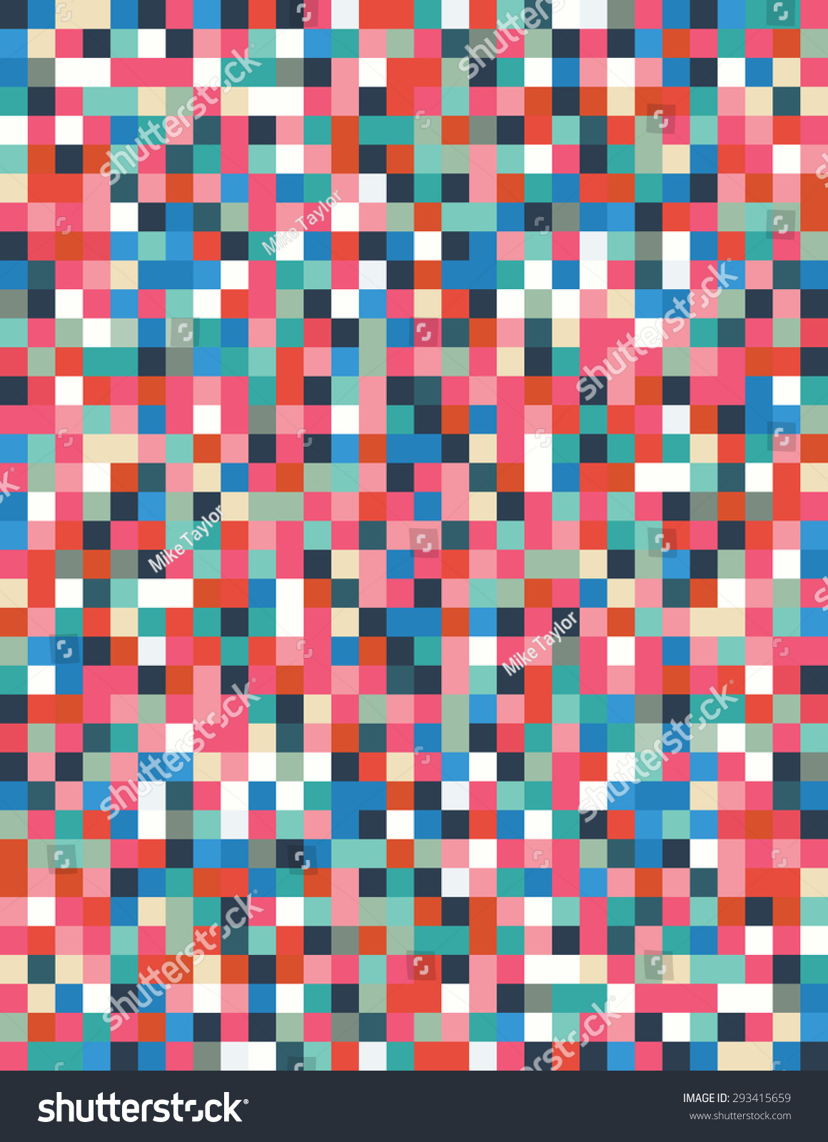 Pixel Art Vector Background Stock Vector (Royalty Free) 293415659