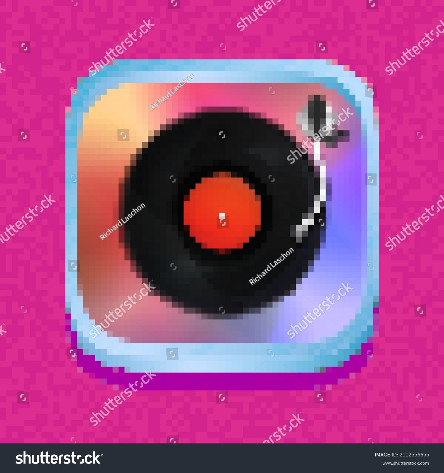 Pixel Art Vector Dj Icon Stock Vector (Royalty Free) 2112556655 ...