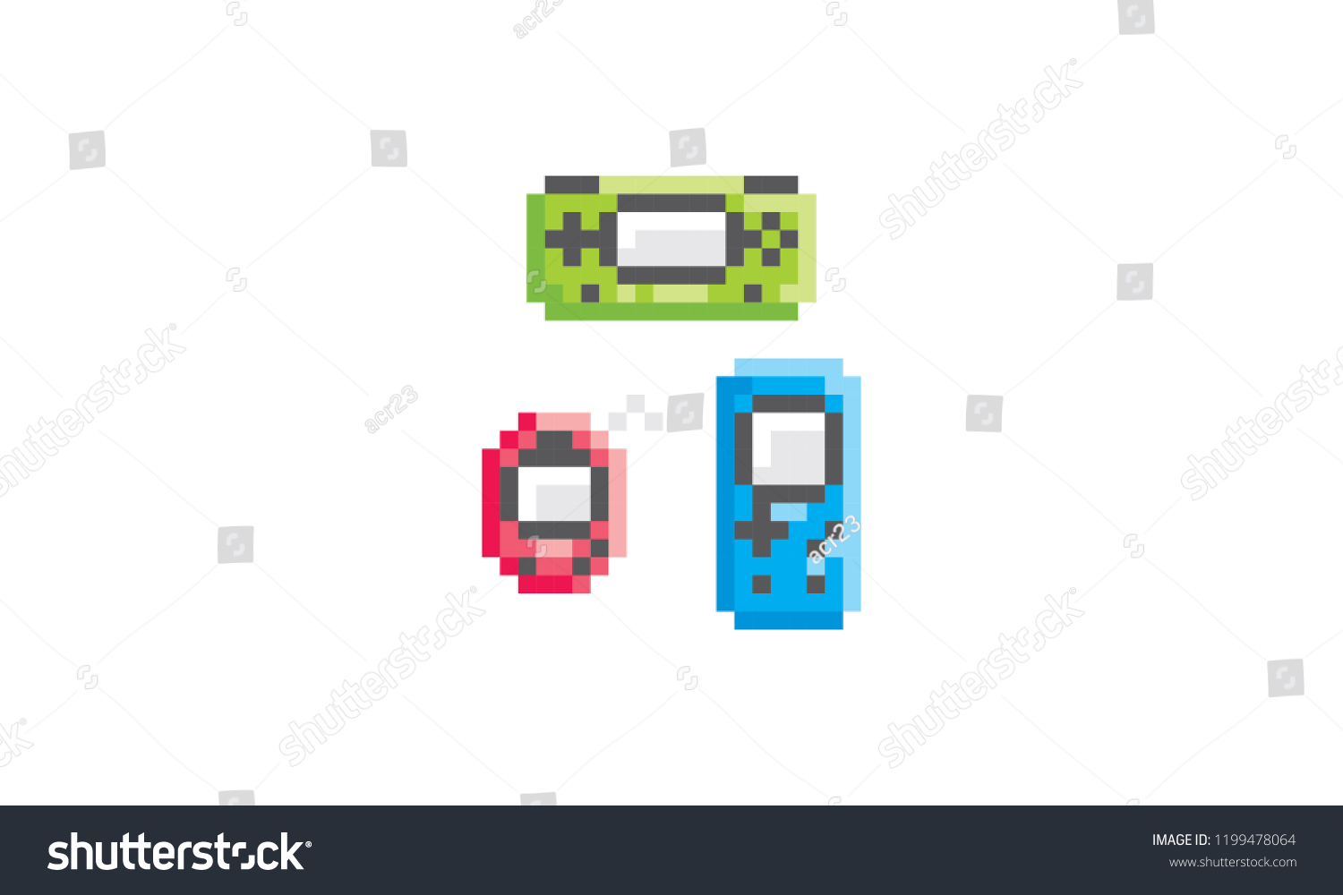 Pixel Art Video Game Console Logo: Vector có sẵn (miễn phí bản quyền ...