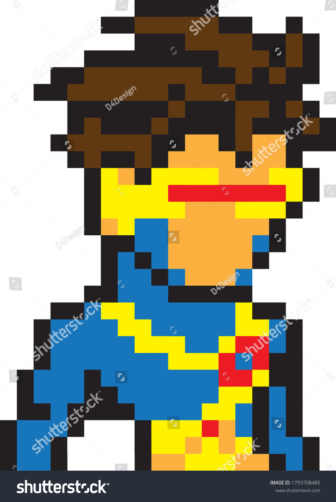 Pixel Arts Vector Design Illustrator เวกเตอร์สต็อก ปลอดค่าลิขสิทธิ์