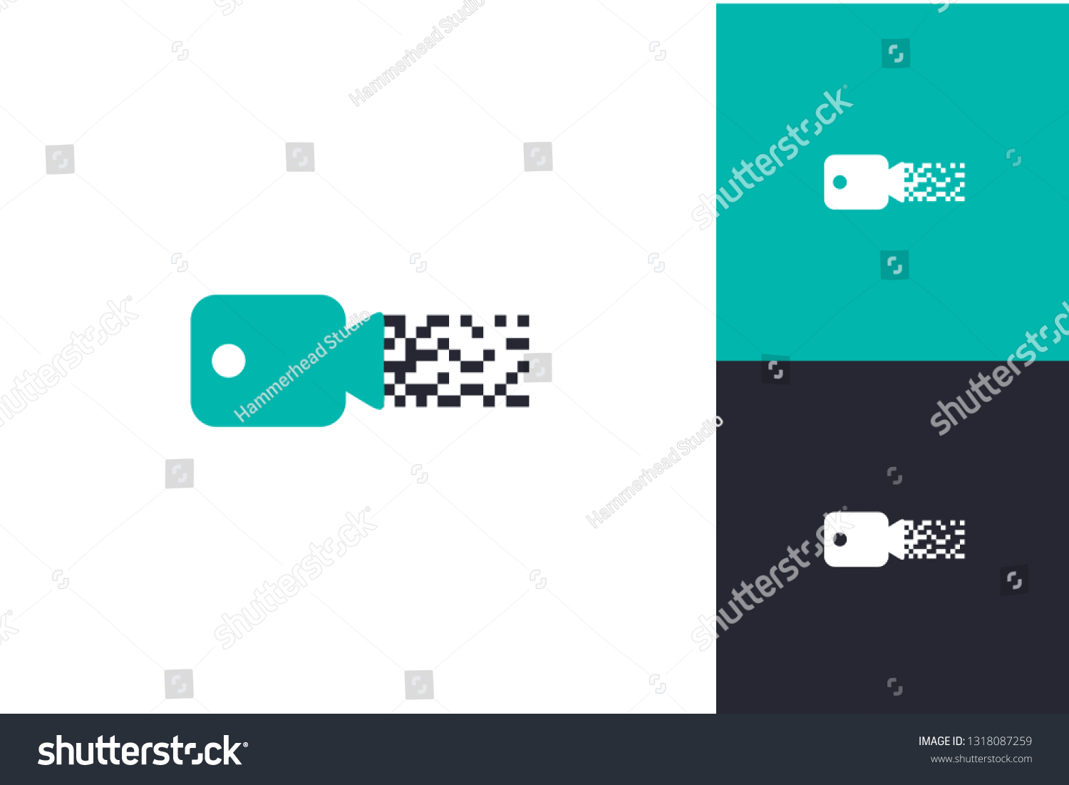 Pixel Camera Logo Inspiration Template Stock Vector (Royalty Free ...